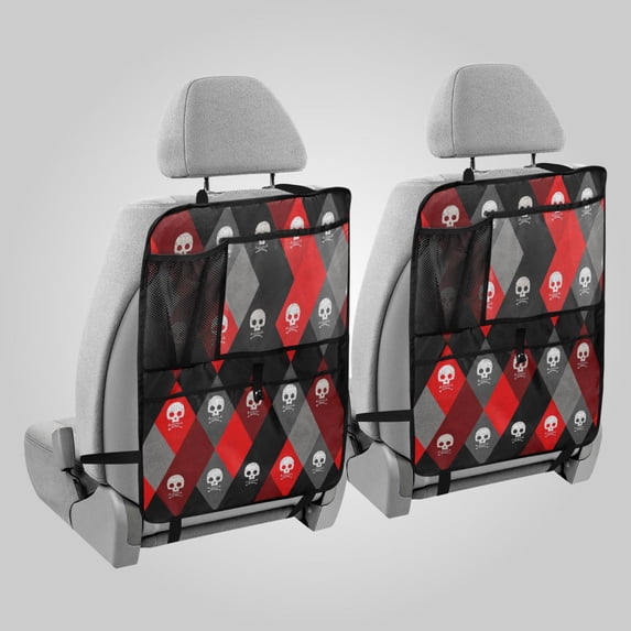 2Pack Car Back Seat Organizer Antique Nylon Fabric Thickened Waterproof ...