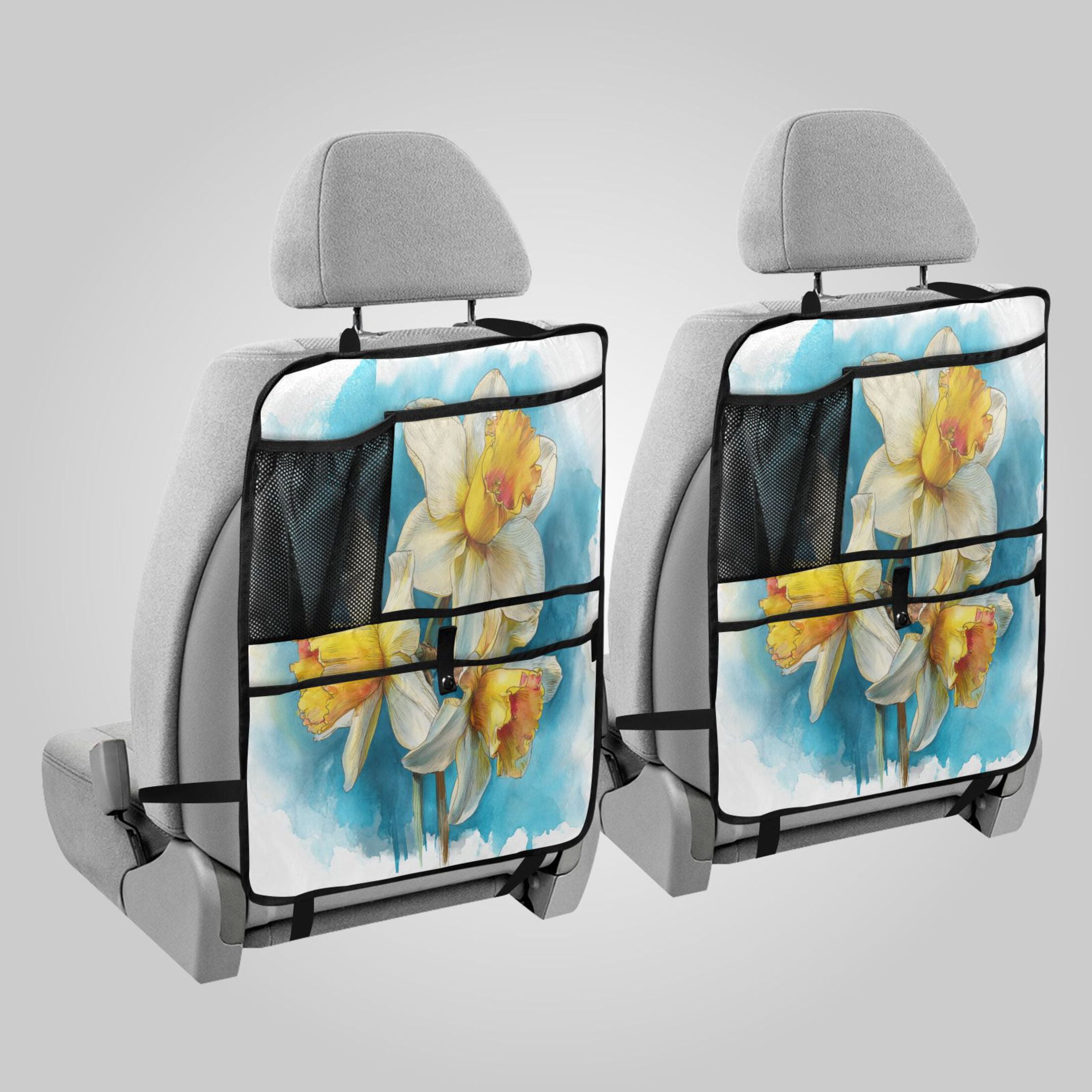 2Pack Car Back Seat Organizer Antique Nylon Fabric Thickened Waterproof ...