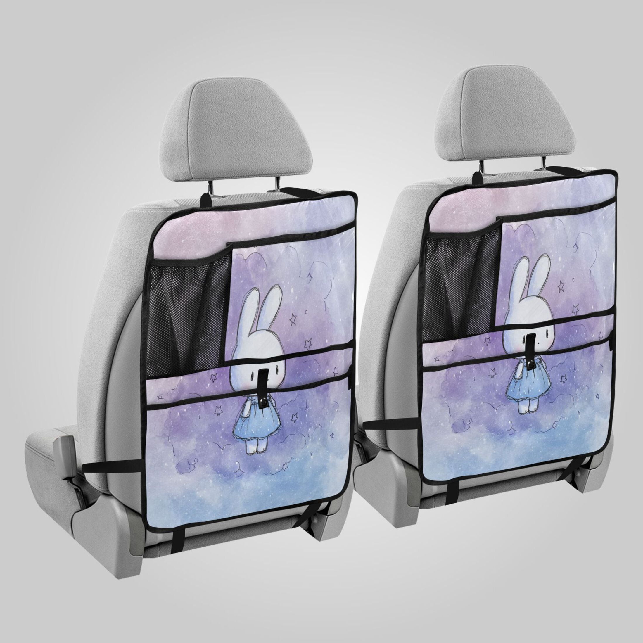 2Pack Car Back Seat Organizer Antique Nylon Fabric Thickened Waterproof ...