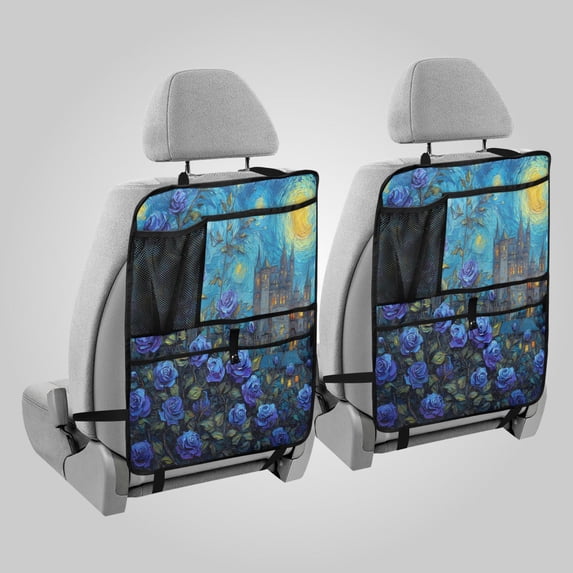 2Pack Car Back Seat Organizer Antique Nylon Fabric Thickened Waterproof ...