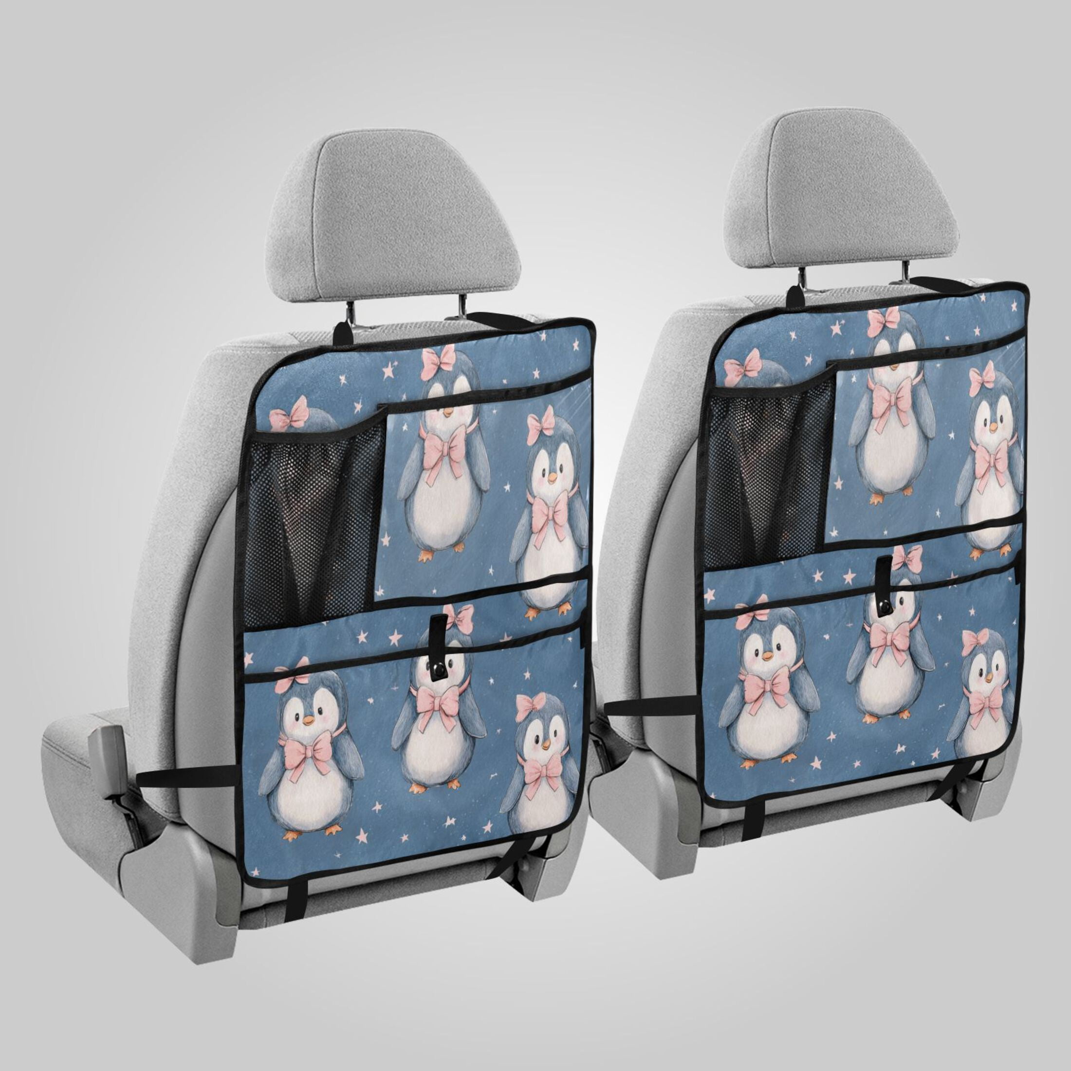 2Pack Car Back Seat Organizer Antique Nylon Fabric Thickened Waterproof ...