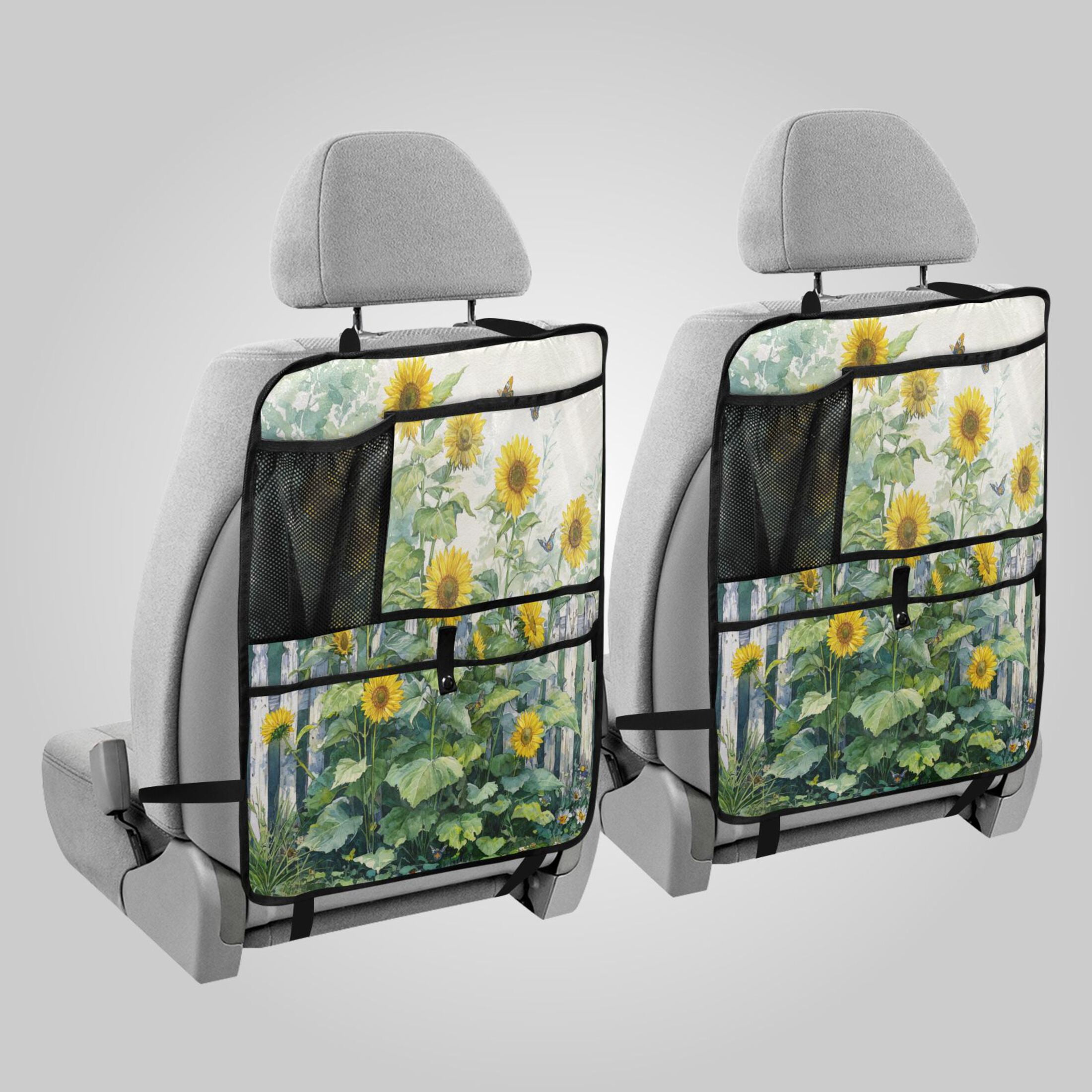 2Pack Car Back Seat Organizer Antique Nylon Fabric Thickened Waterproof ...