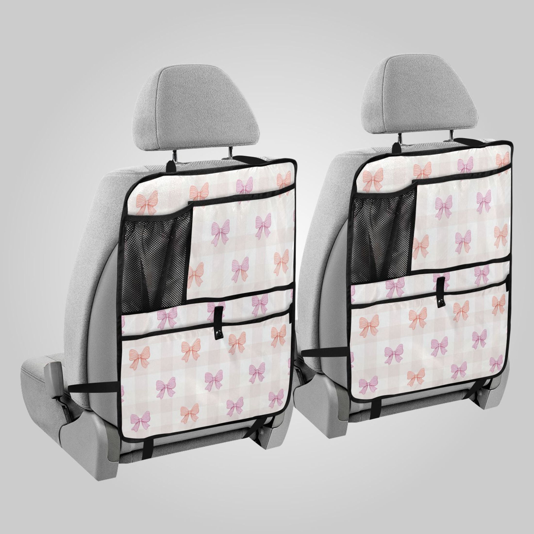 2Pack Car Back Seat Organizer Antique Nylon Fabric Thickened Waterproof ...