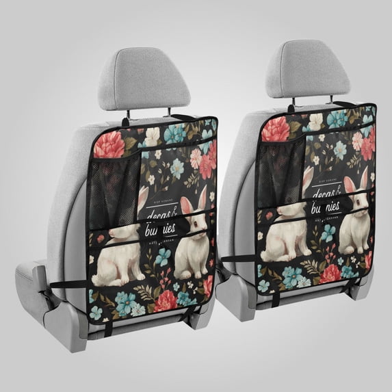 2Pack Car Back Seat Organizer Antique Nylon Fabric Thickened Waterproof ...