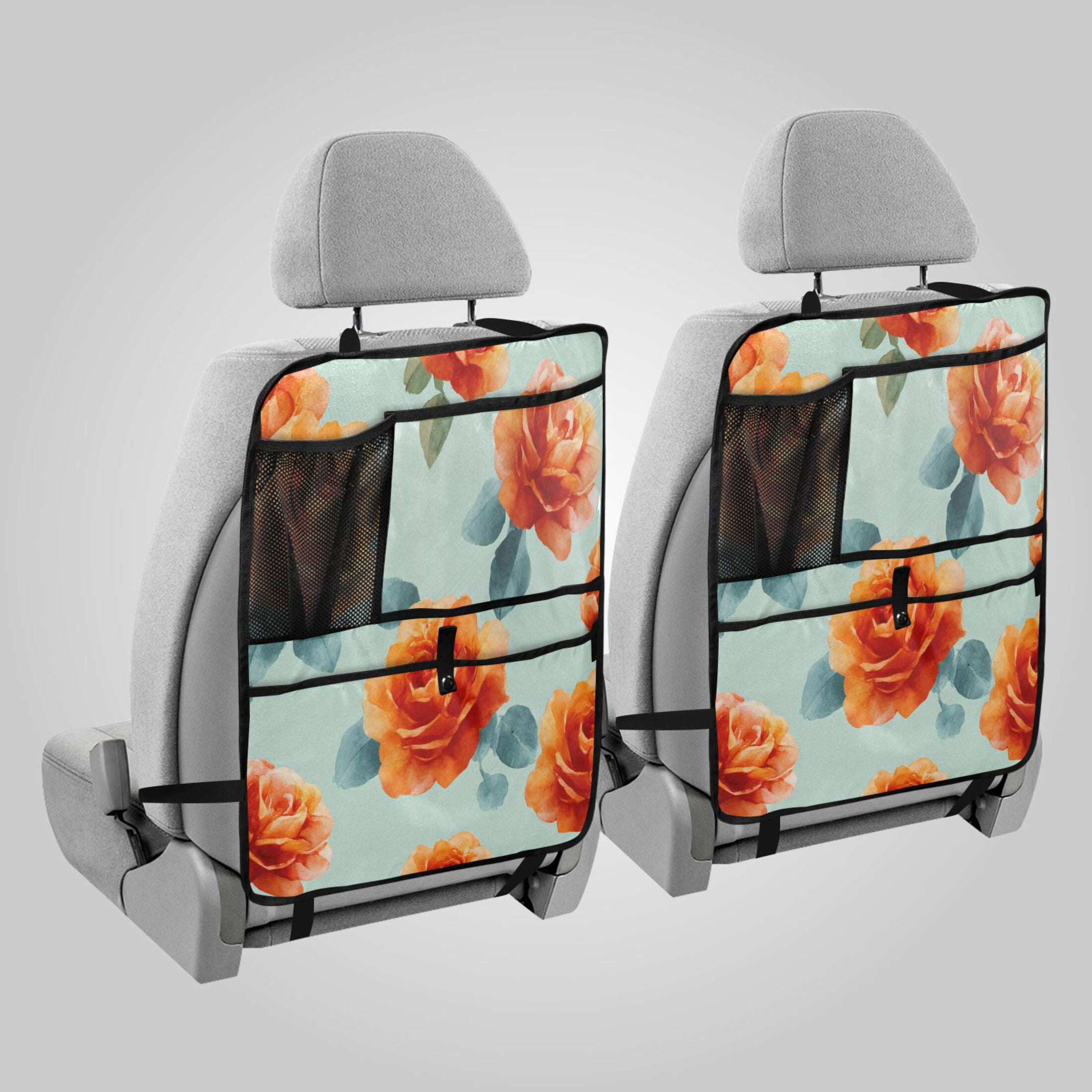 2Pack Car Back Seat Organizer Antique Nylon Fabric Thickened Waterproof ...