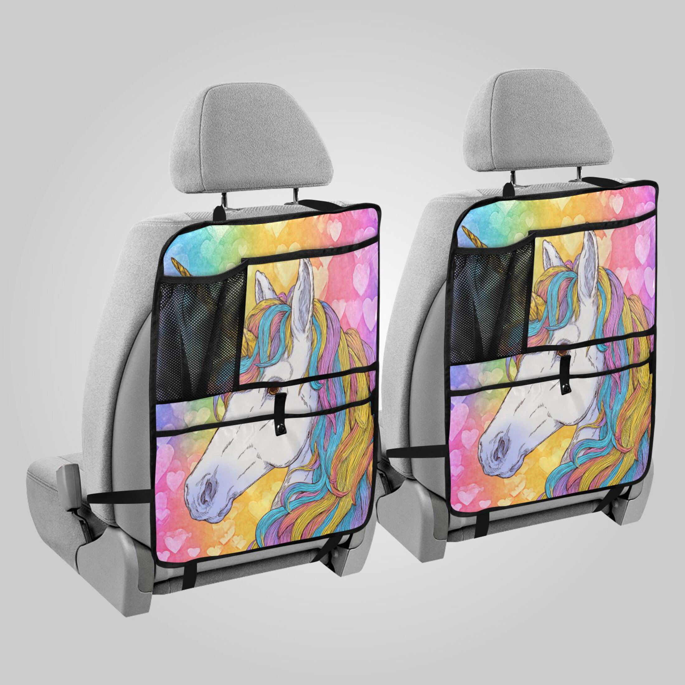 2Pack Car Back Seat Organizer Antique Nylon Fabric Thickened Waterproof ...