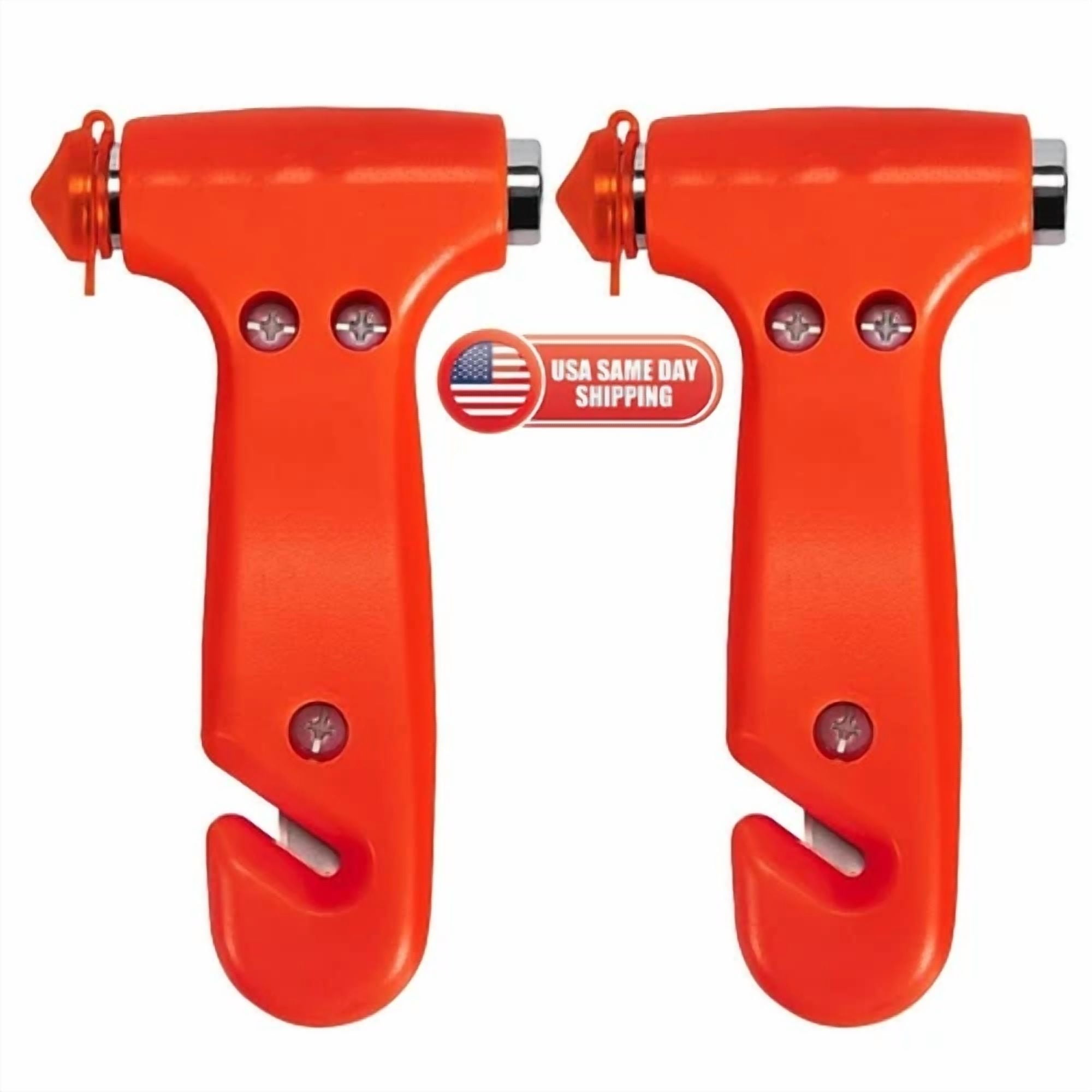 2Pack Car Escape Tool Mini Emergency Safety Hammer Belt Window Breaker ...