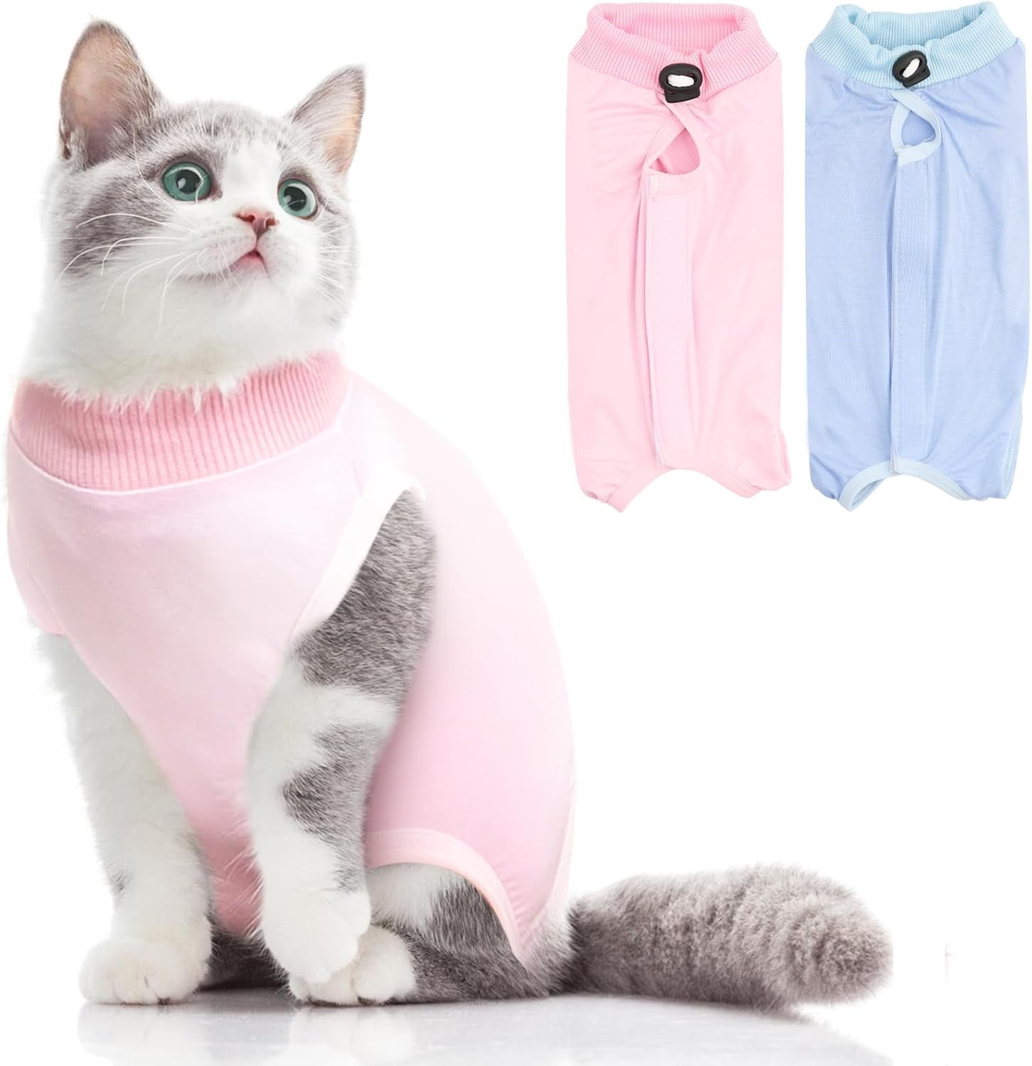 2Pack Cat Surgery Recovery Suit Clothes for Female and Male,Cat Onesie ...