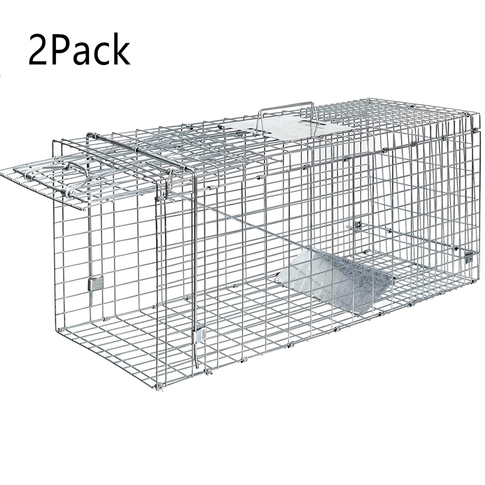 2Pack Cat Trap for Stray Cats 32"x13"x11" Animal Trap Live Traps for ...