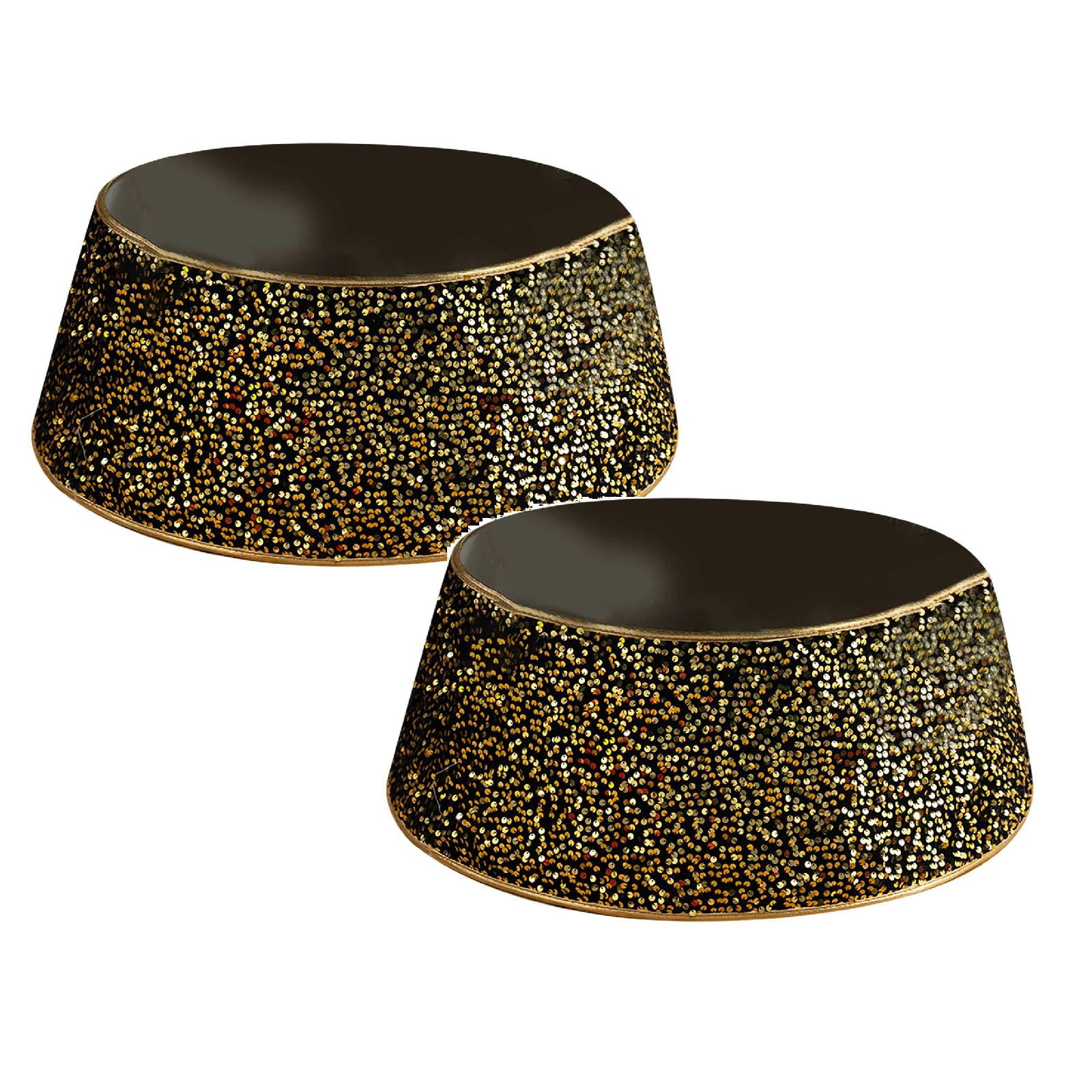 2Pack Christmas Tree Skirt Base Stand Up Round Quadrilateral Hexagon ...