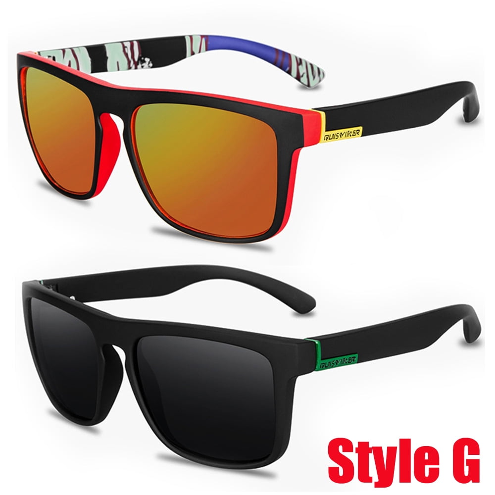 2Pack Classic Square Sport Men Women's Sunglasses Outdoor Beach Fishing ...