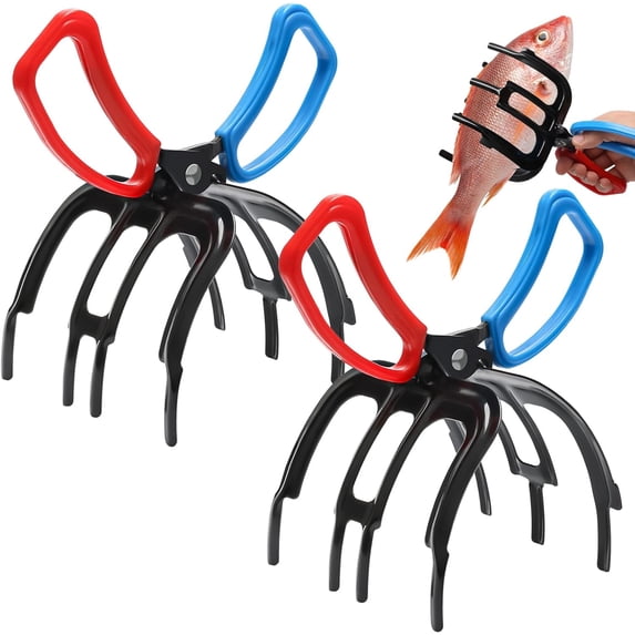 2Pack Claw Fish Gripper, Upgraded Metal Fishing Pliers Gripper ...