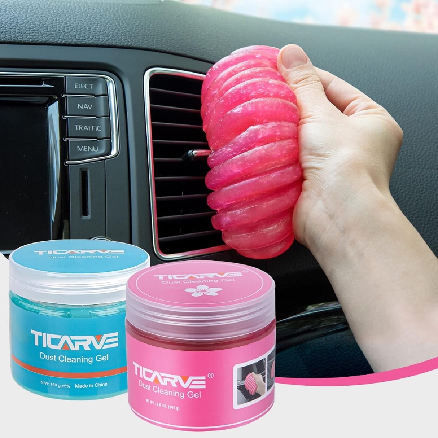 2Pack Cleaning Gel Car Putty Slime for Detailing Putty Detail Tools Car ...