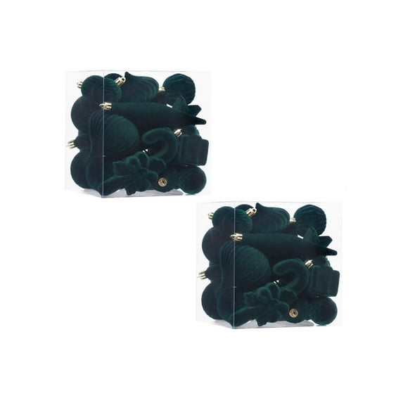 2Pack Clear Glitter Hanging Shatterproof Baubles For Home Hangs Home Decor - Walmart.com