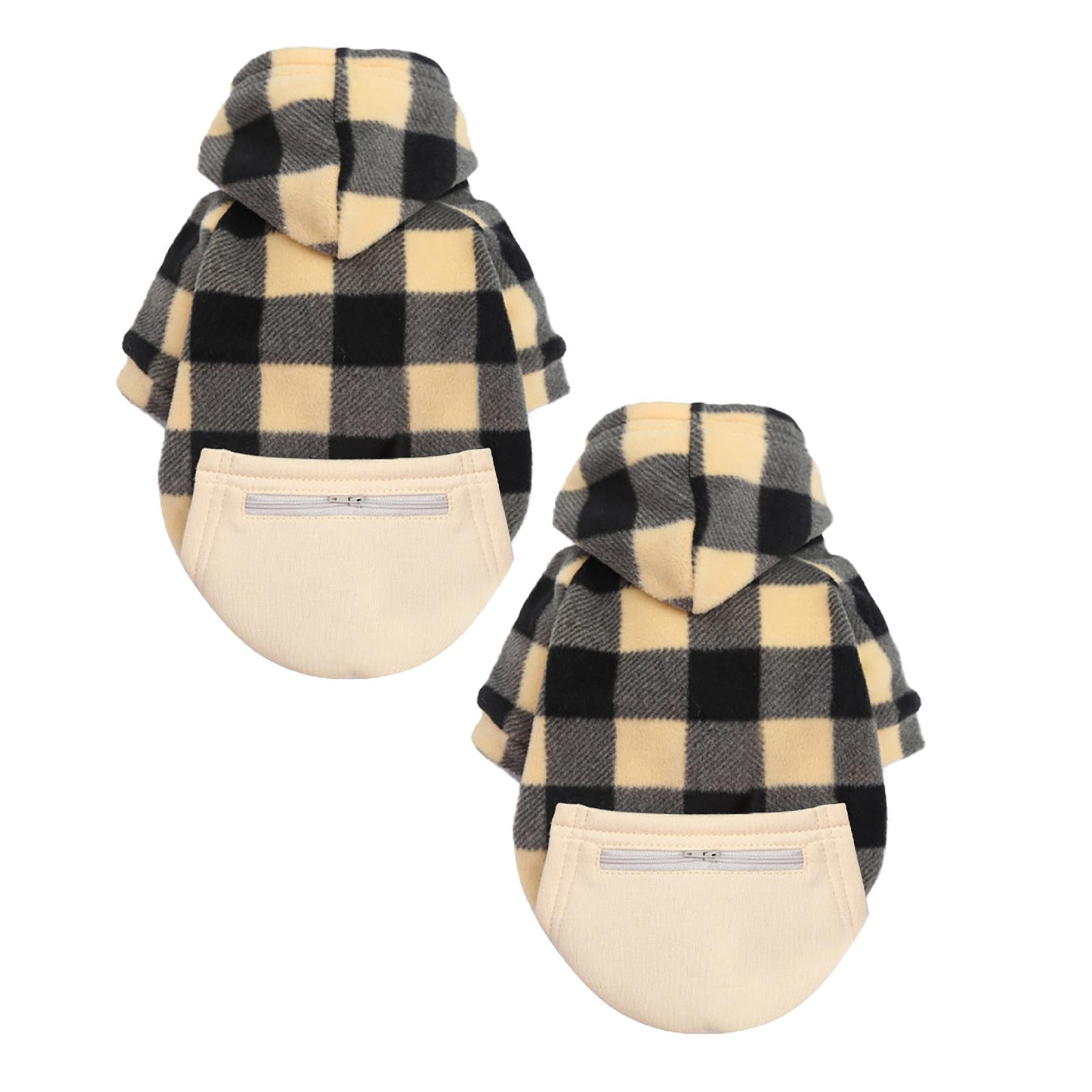 2Pack Clearance Sale! Plaid Zipper Pocket Weiwang Size Dog Clothes Cat ...