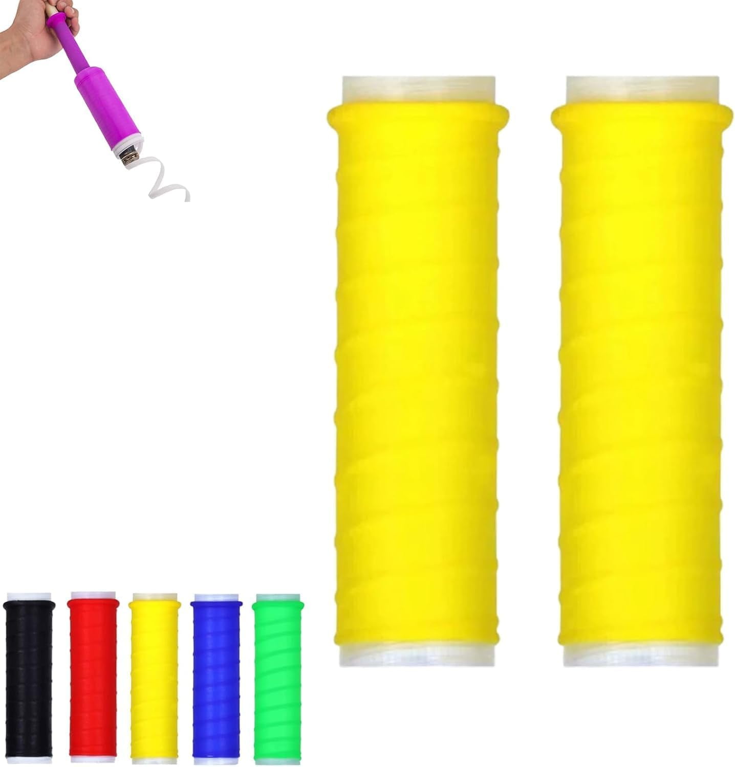2Pack Cold Shrink Handle Wrap, 6.7in Non-slip Rubber Texture Grip ...