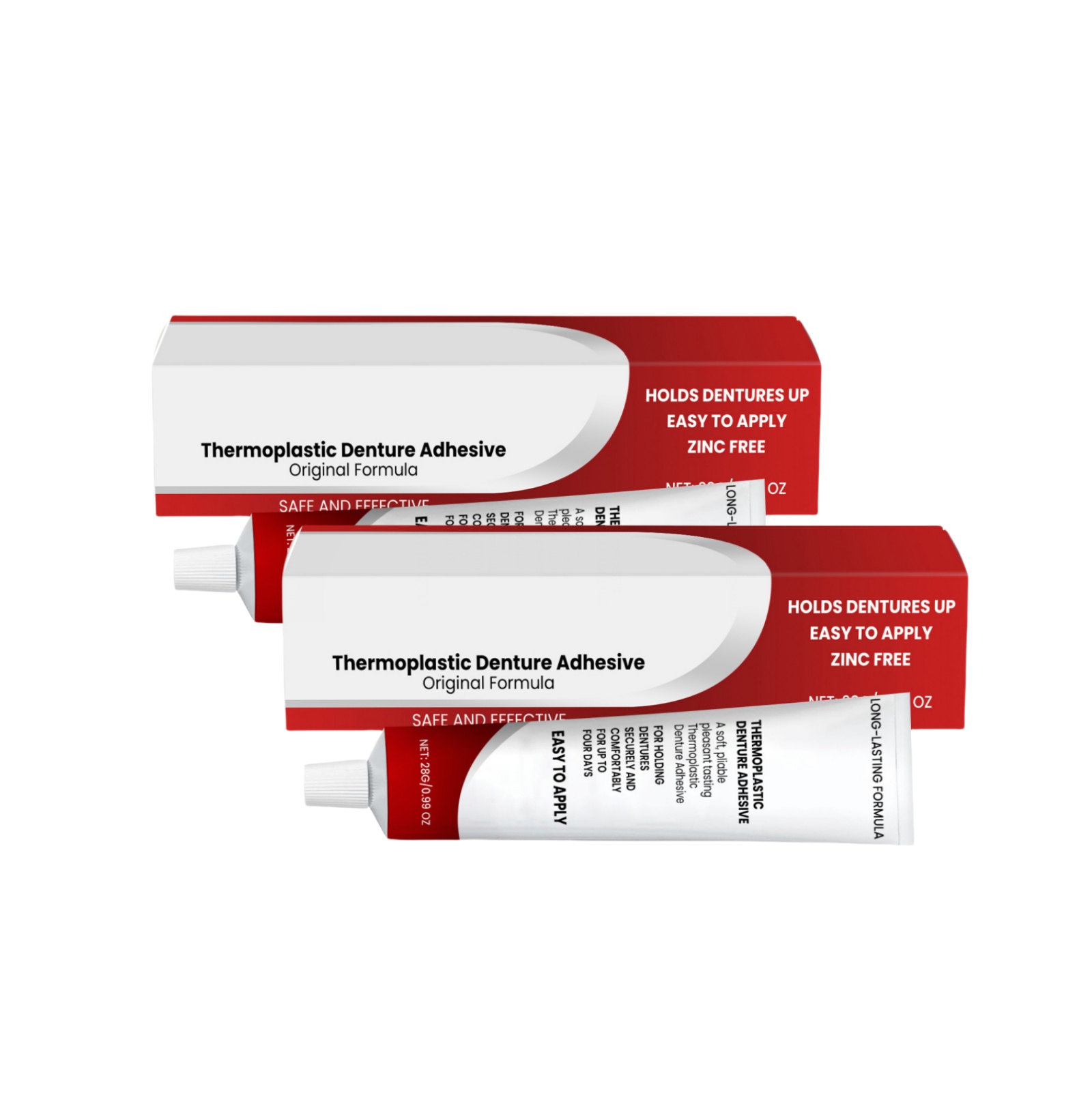 2Pack Cushion Grip Thermoplastic Denture Adhesive, 0.99Oz Refits and ...