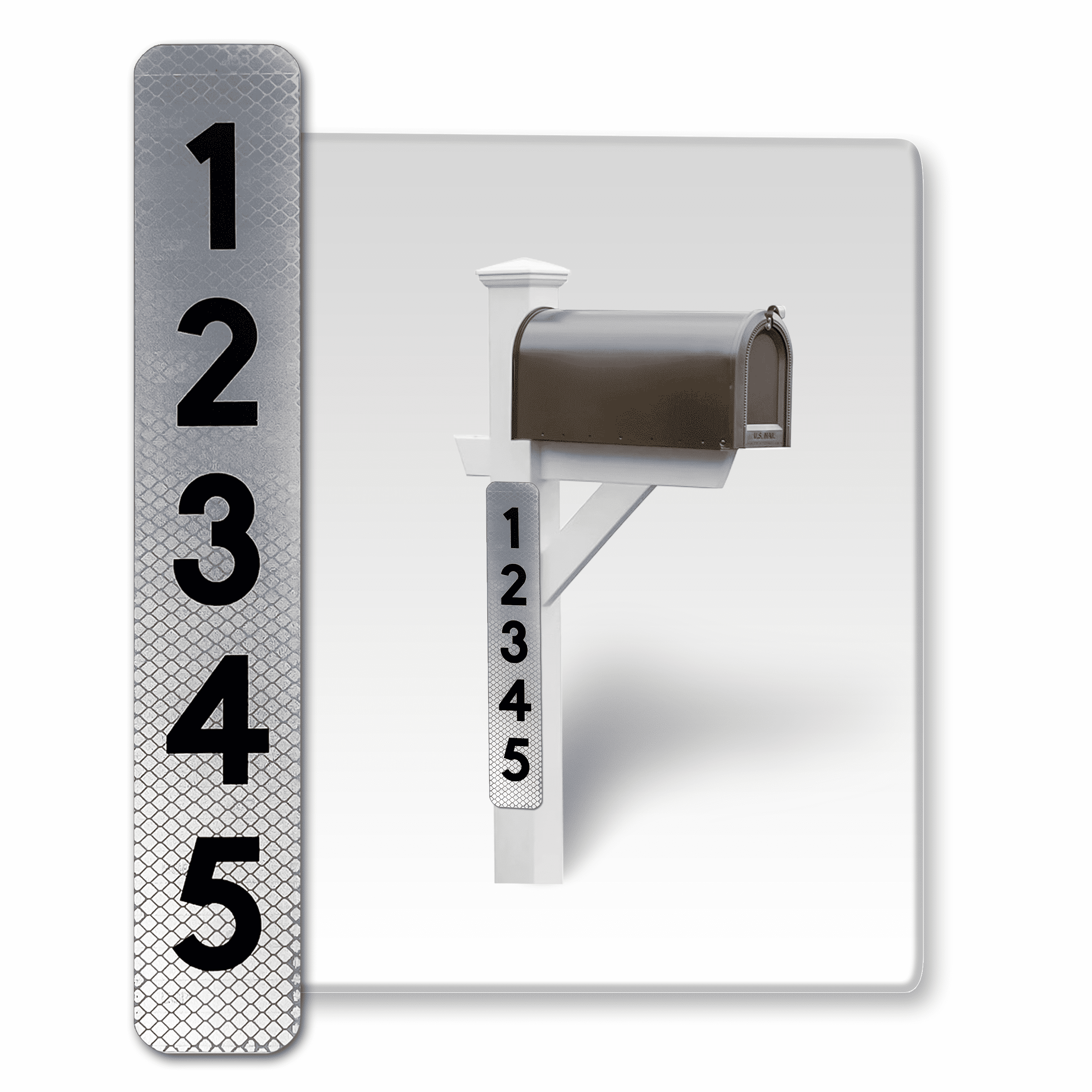 2Pack Customized Mailbox Address Numbers for Outside, 911 Emergency ...