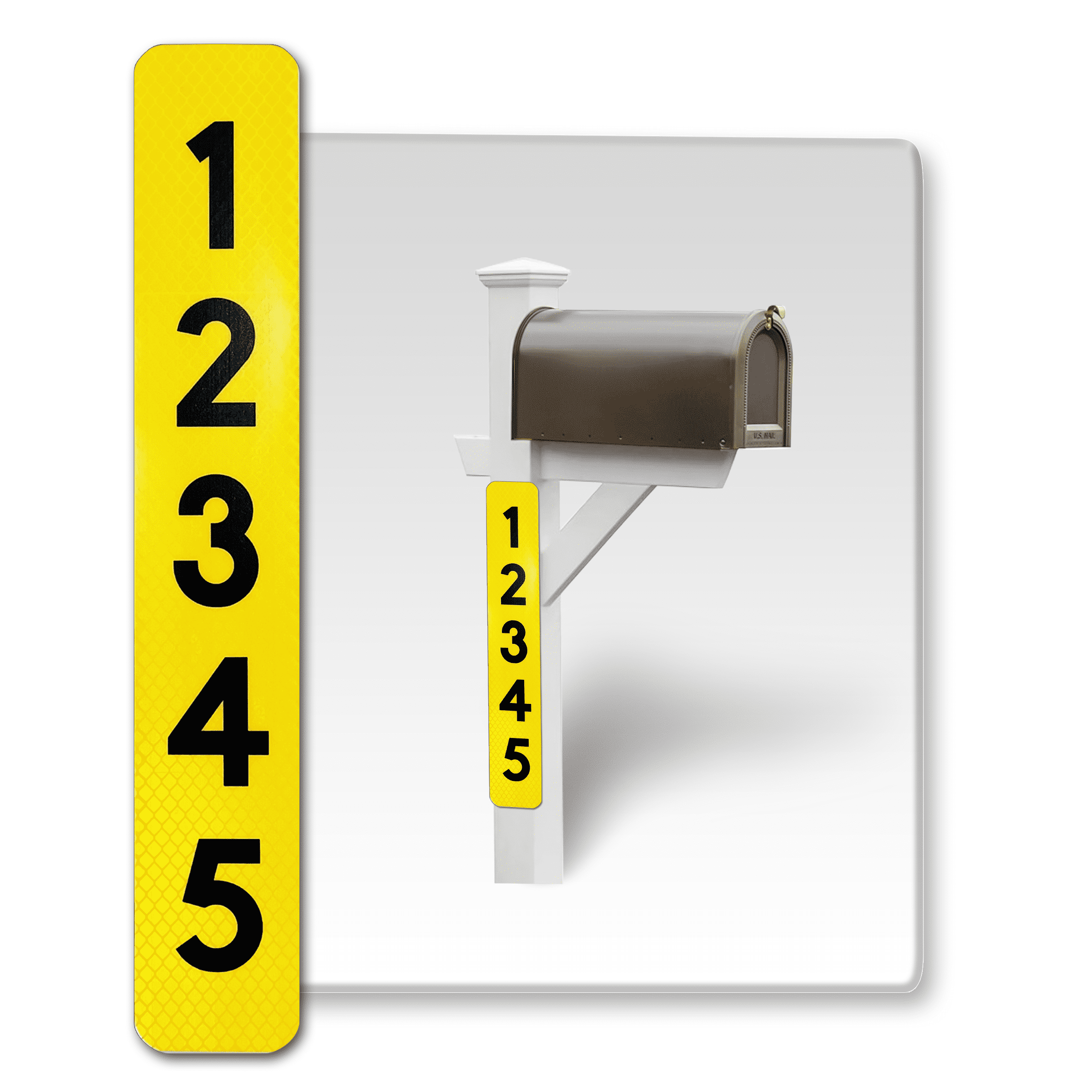 2Pack Customized Mailbox Address Numbers for Outside, 911 Emergency ...