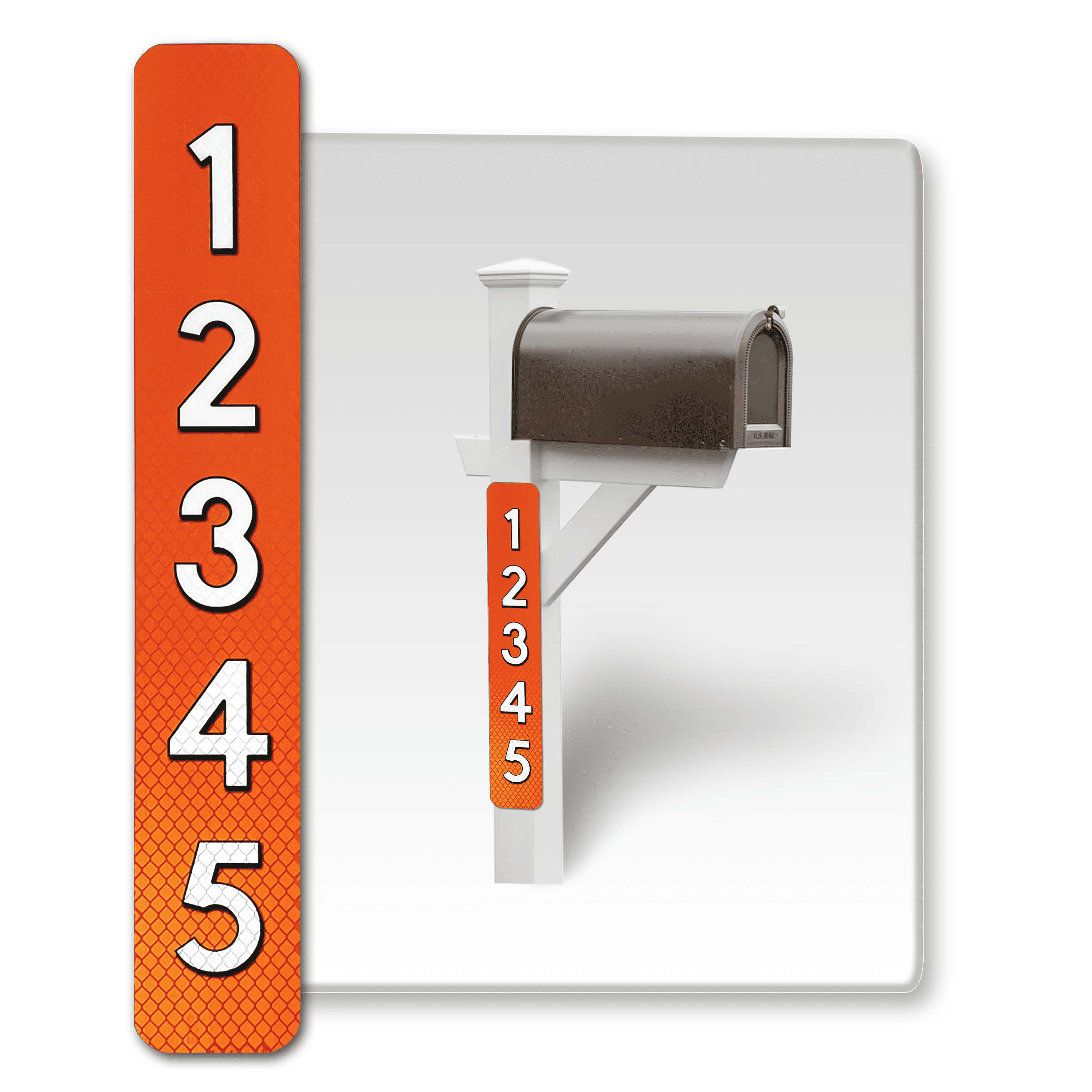 2Pack Customized Mailbox Address Numbers for Outside, 911 Emergency ...