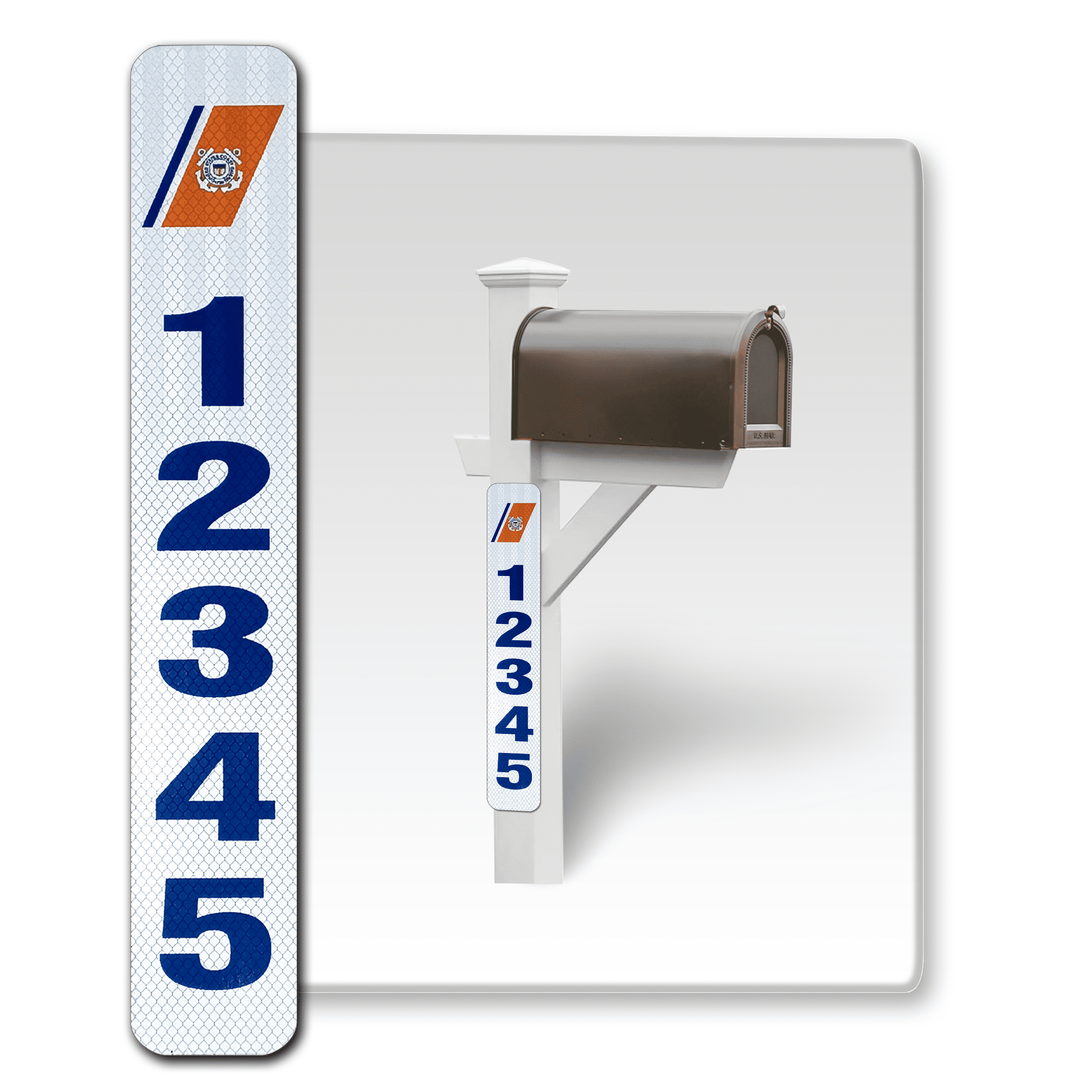 2Pack Customized Mailbox Address Numbers for Outside, 911 Emergency ...