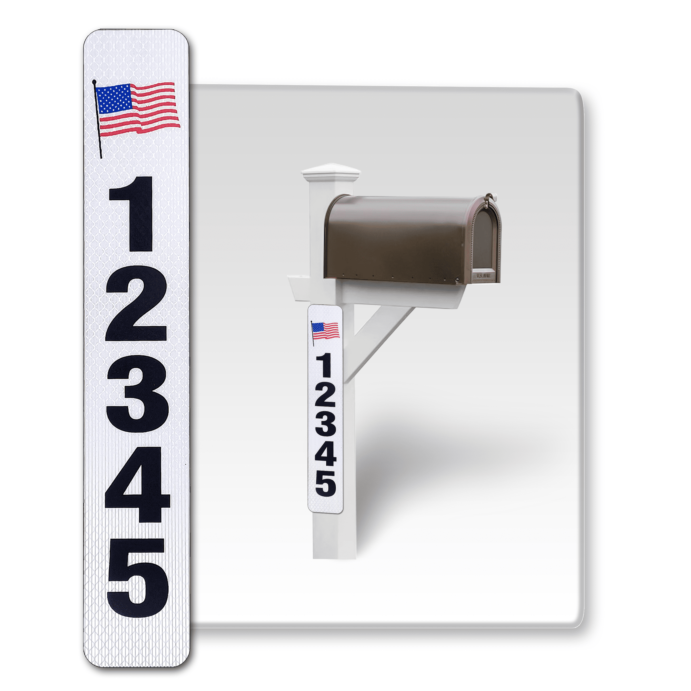 2Pack Customized Mailbox Address Numbers for Outside, 911 Emergency ...