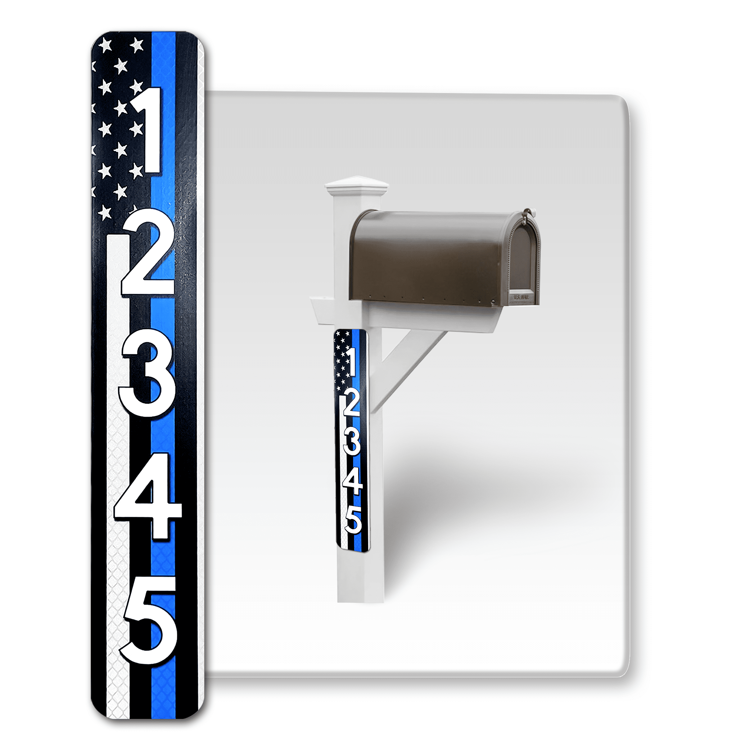 2Pack Customized Mailbox Address Numbers for Outside, 911 Emergency ...