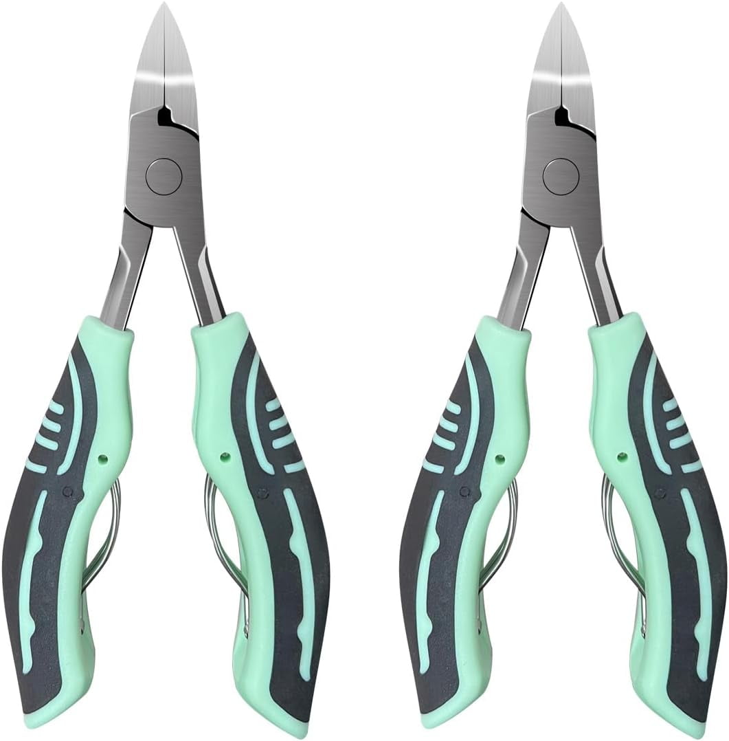2Pack Cuticle Trimmer Cuticle Nippers, Clippers Pedicure Tool for Thick ...