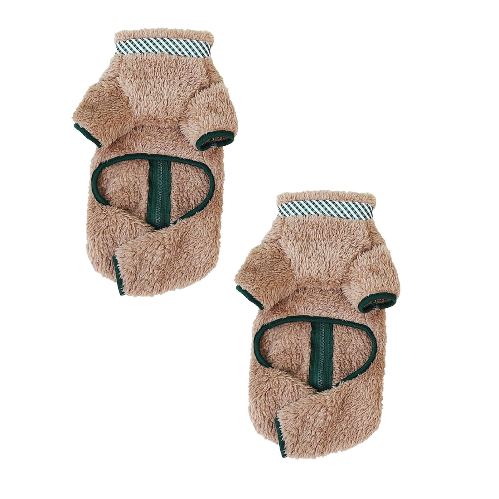 2Pack Deal Countdown! Fleece Dog Coat For Small Dog With Double D Ring ...