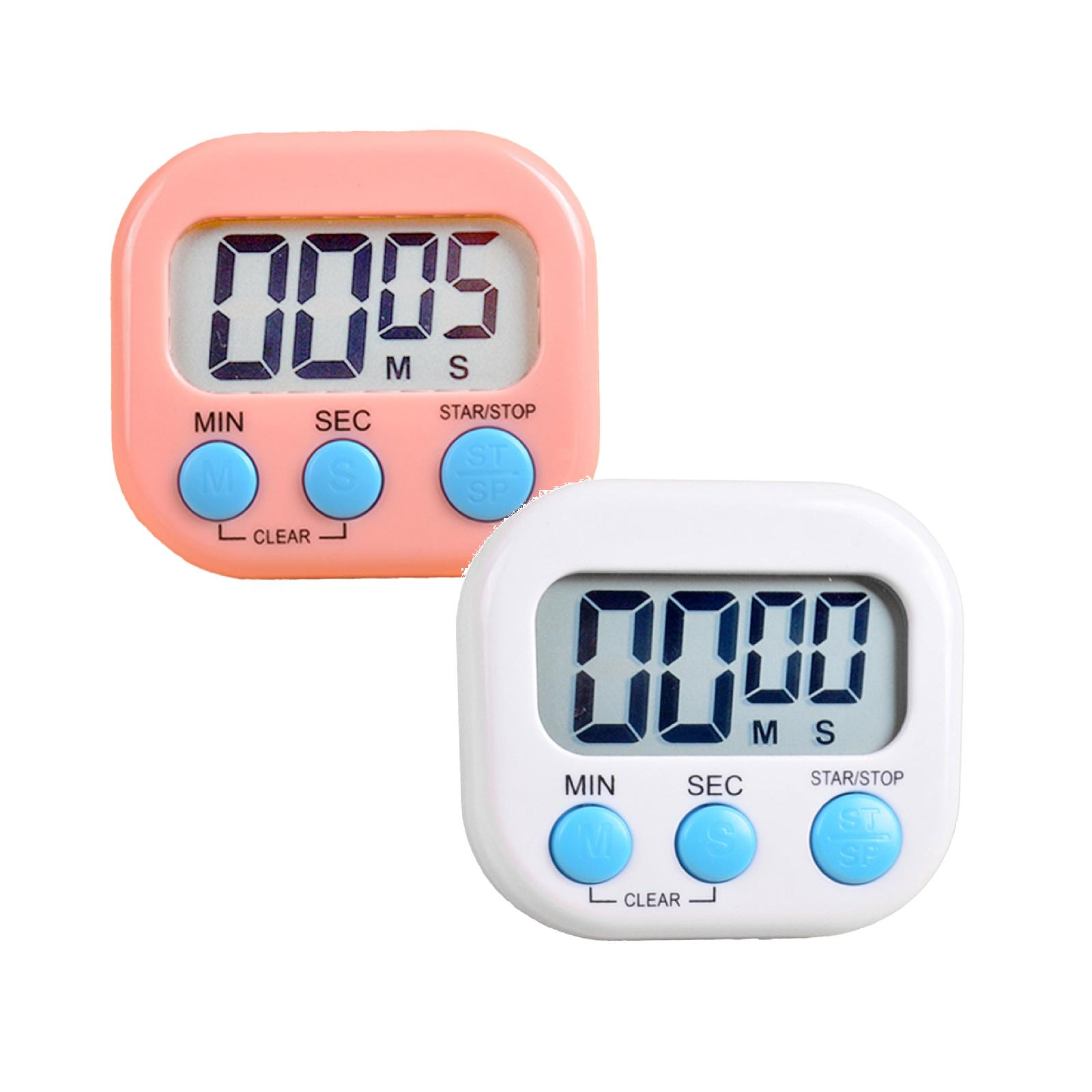 2Pack Digital Kitchen Timer Magnetic Timers Minute Second Count Up ...