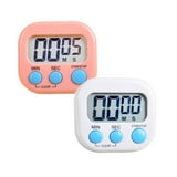 2Pack Digital Kitchen Timer Magnetic Timers Minute Second Count Up Countdown for Classroom Bulk ...