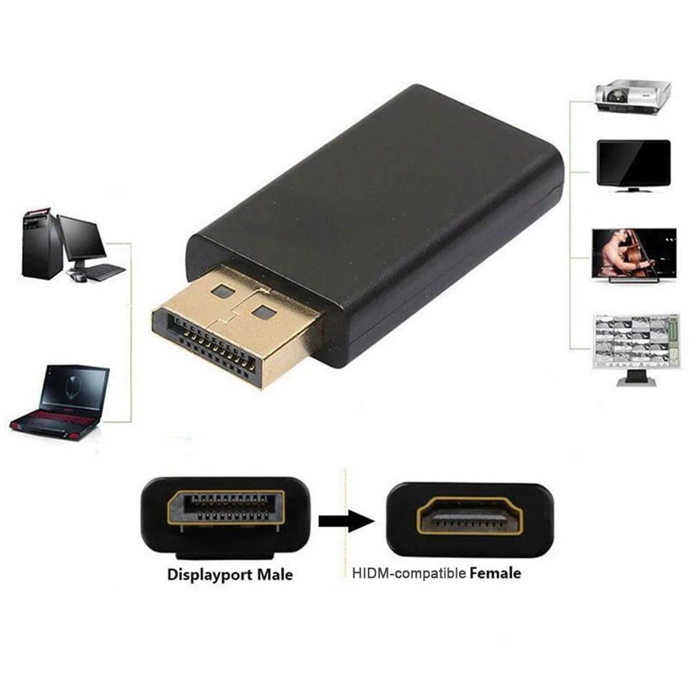 2Pack DisplayPort to HDMI Adapter, Display Port DP PC to HDMI, 1080P ...
