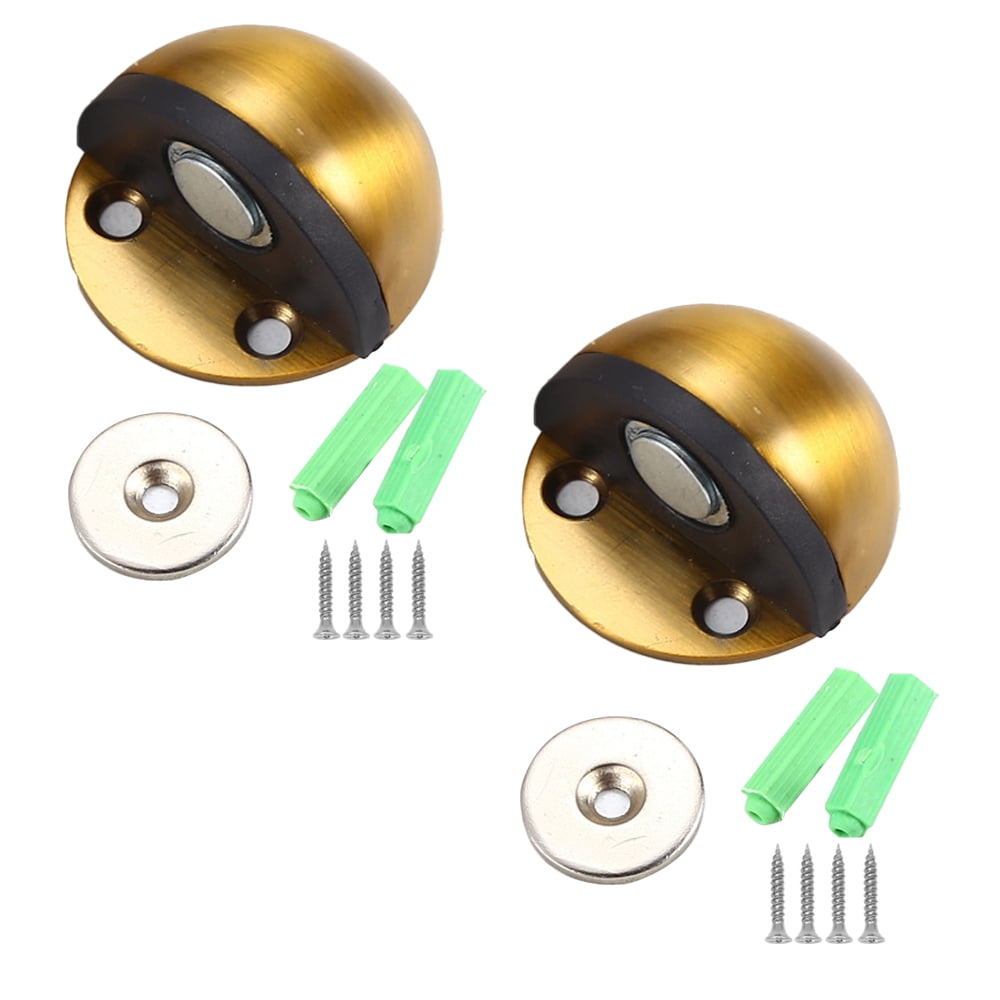 2Pack Door Stops, Magnetic Door Stop, Flush Modern Floor Mount Magnetic ...