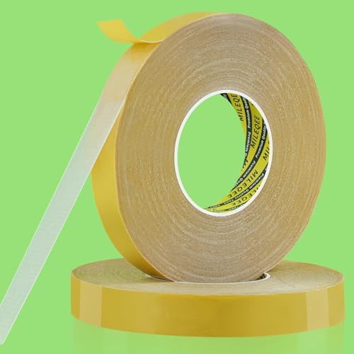 2Pack Double Sided Fabric Tape , 0.79" x 164FT (328FT Total) High Tack ...