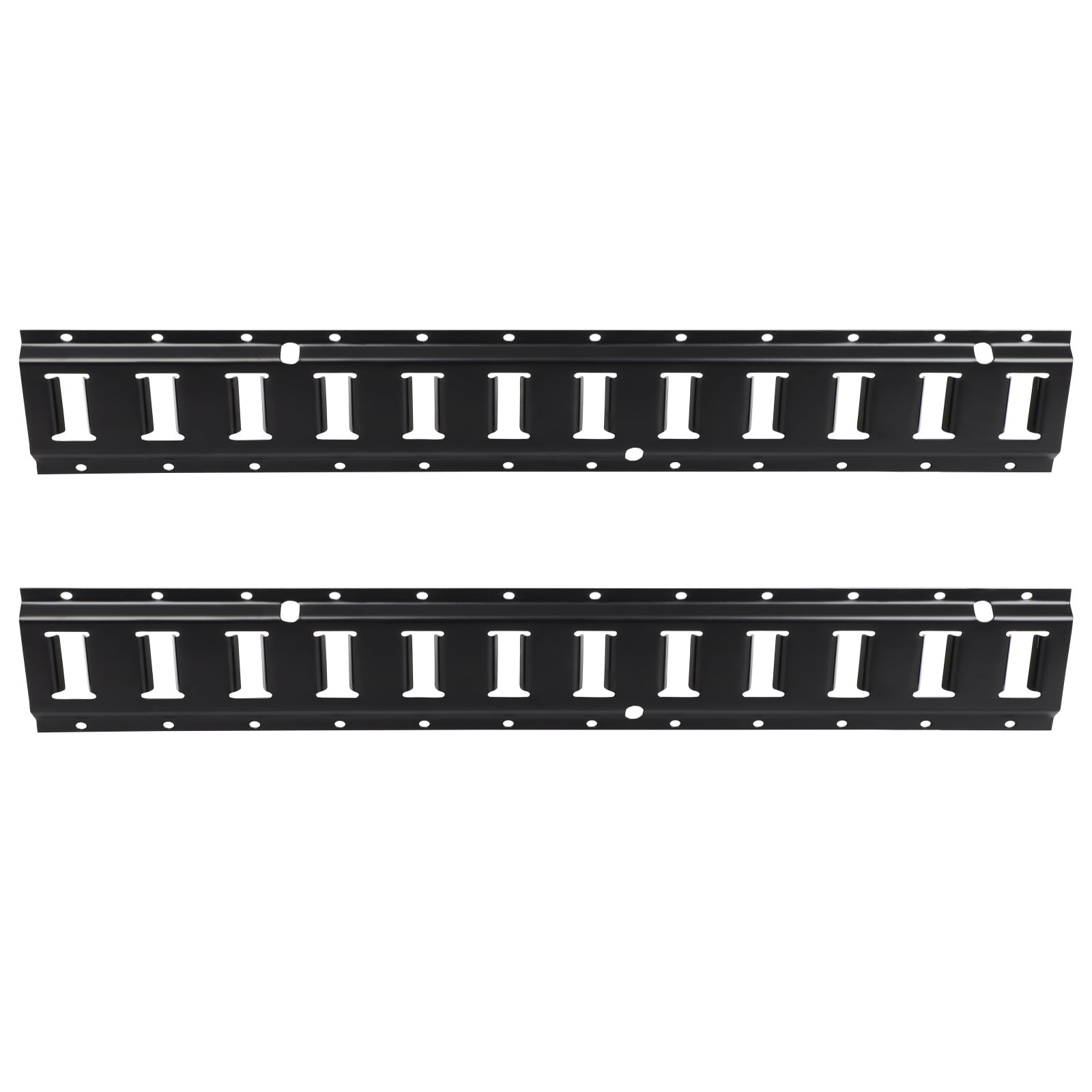 2Pack E Track Tie Down Rail Kit 3 foot Steel Rails Secure Cargo Heavy ...