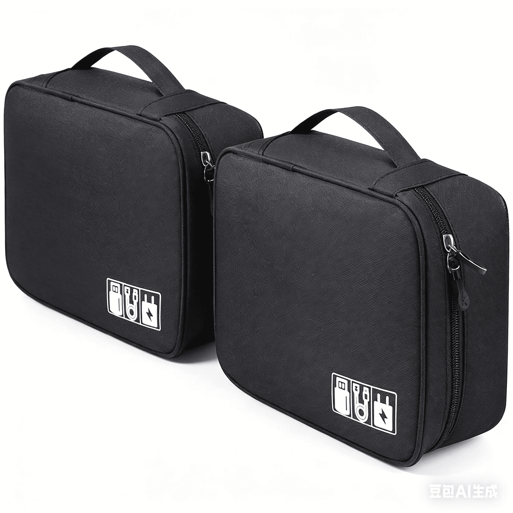 2Pack Electronics Organizer Travel Case, Water Resistant Cable ...