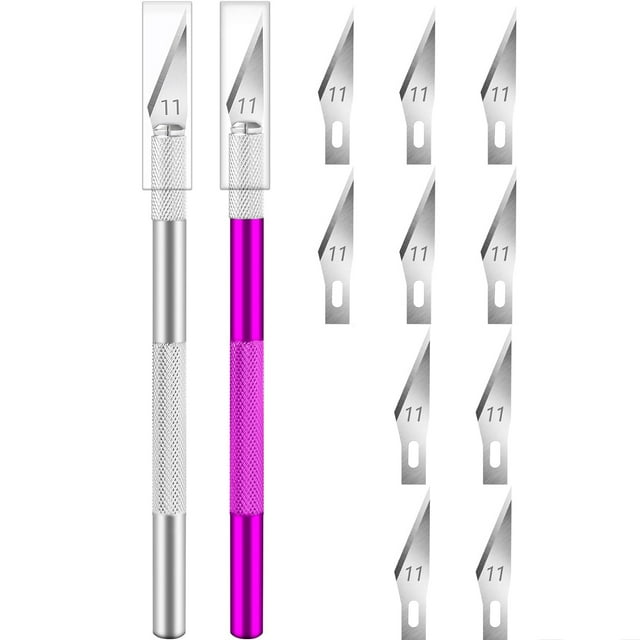 2Pack Exacto Knife, Stainless Steel Precision Knife Exacto Blades ...