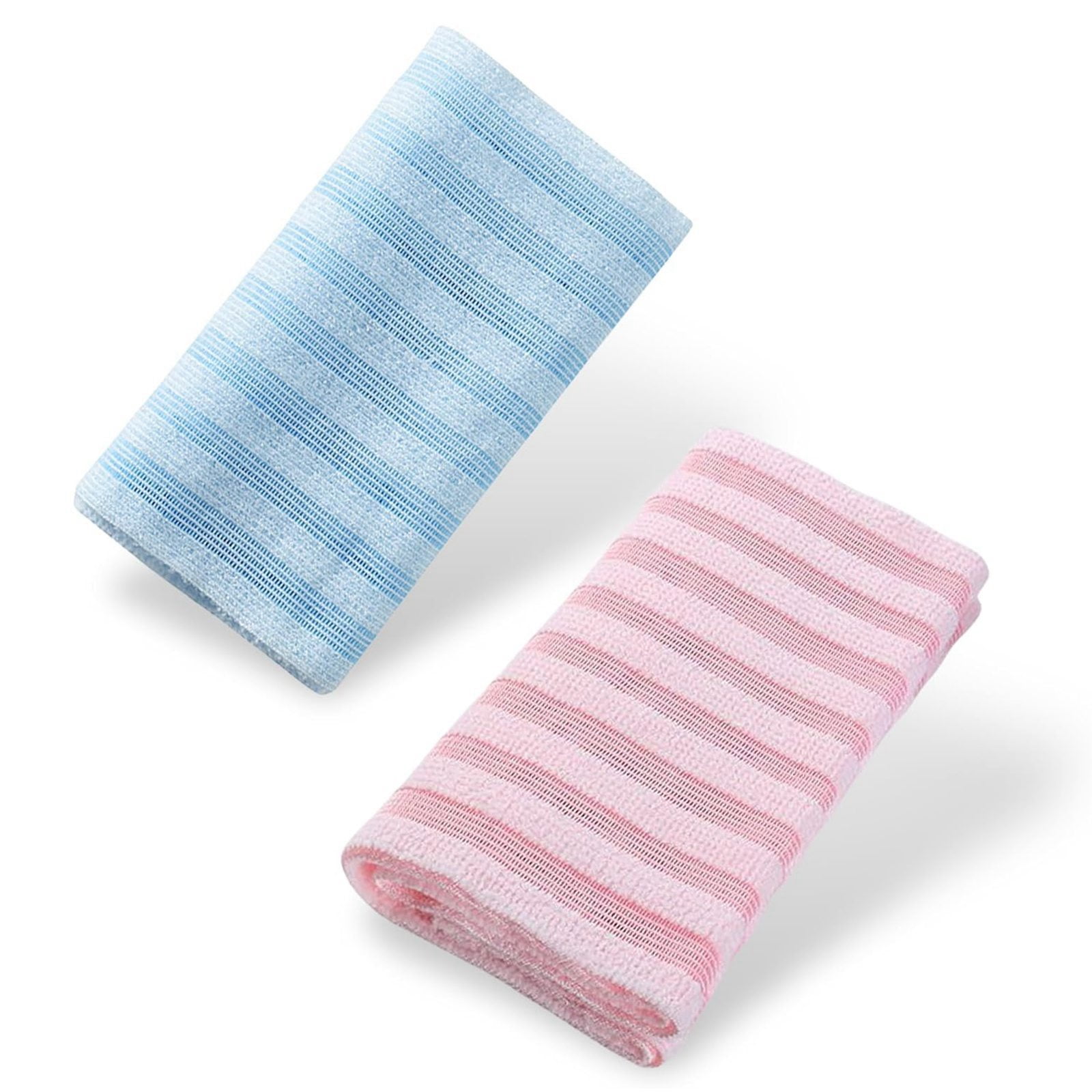 2Pack Exfoliating Washcloth Exfoliating Body Scrubber Back Scrubber for ...