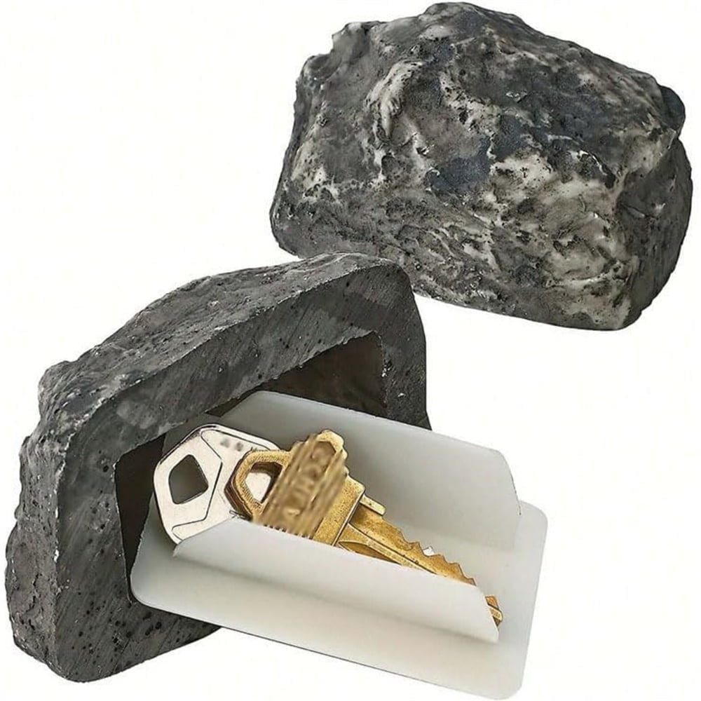 2Pack Fake Rock Key Hider,Waterproof Key Hiders,Artificial Stone Key ...