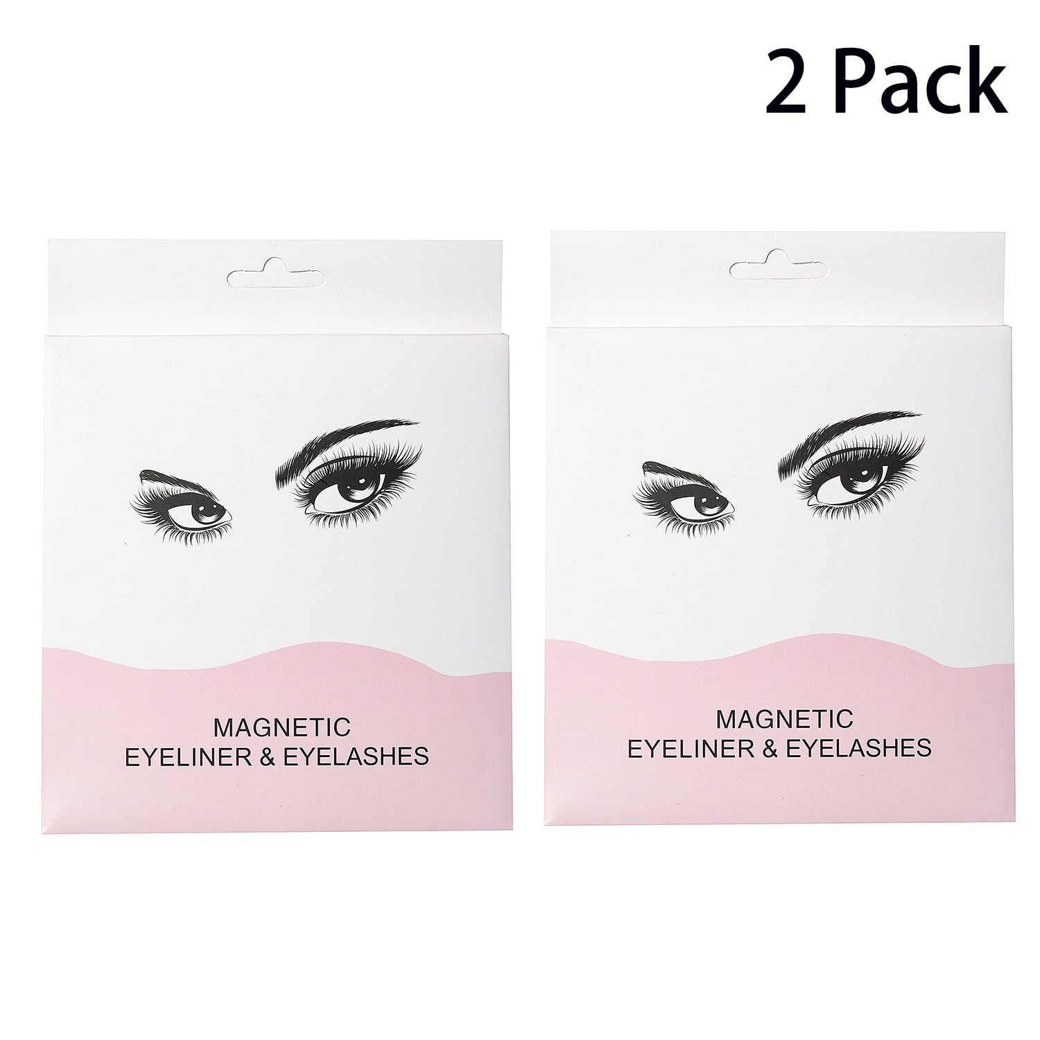 2Pack False Eyelashes Set, Magnetic Eyelashes and Magnetic Set Magnet ...
