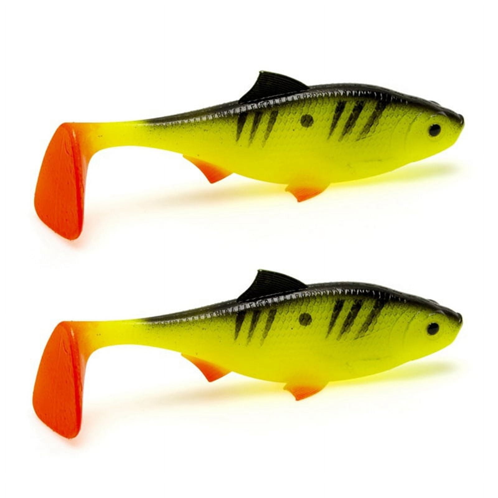 2Pack Fishing Swimbait Soft Plastic Lures, Paddle Tail Swim Baits with ...