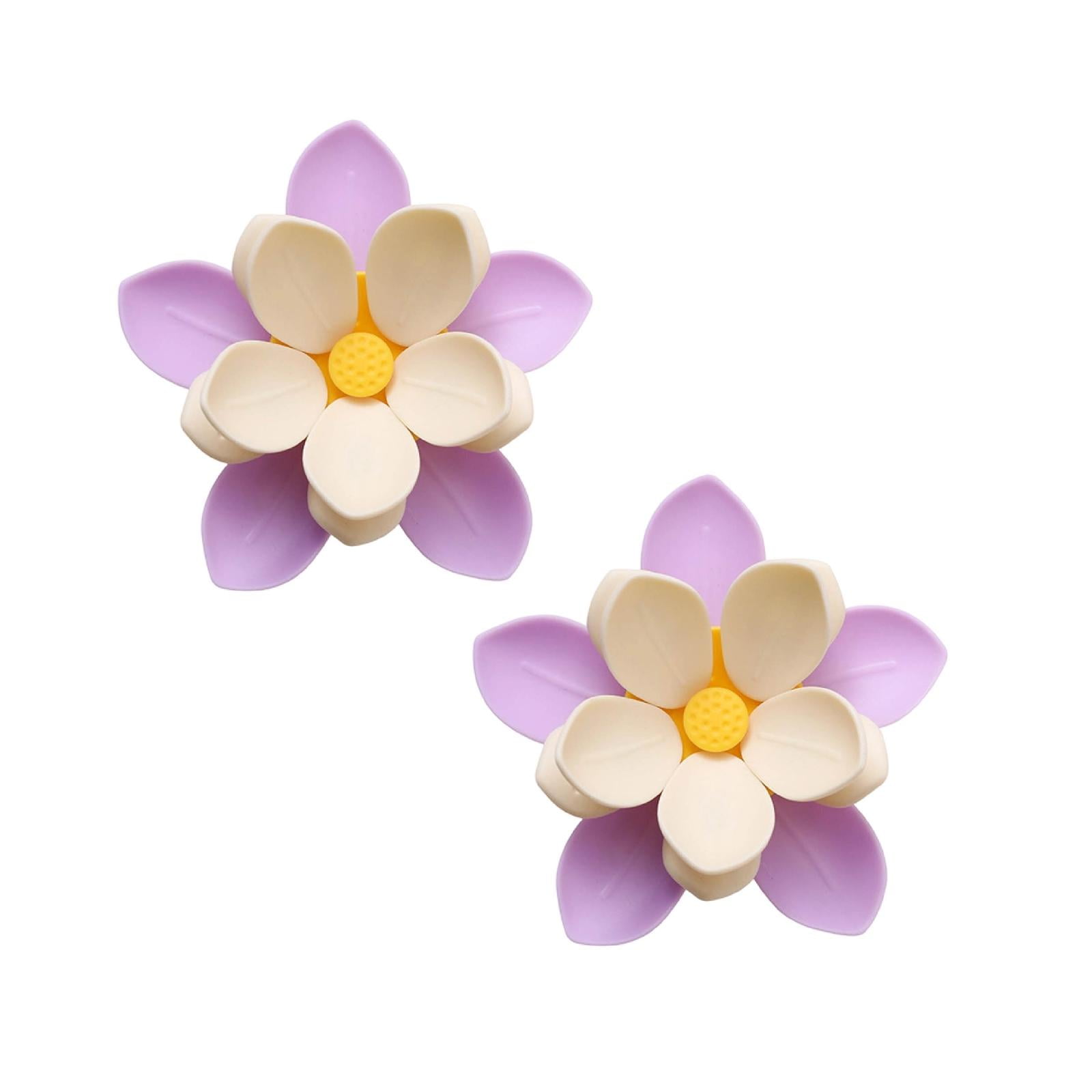 2Pack Flower Sealing Clip Double Layer Design Cute Kitchen Snack Bag ...