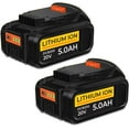 2Pack For DEWALT DCB205-2 20V 5Ah Battery DCB204-2 DCB206-2 DCB200-2 ... 2Pack For DEWALT DCB205-2 20V 5Ah Battery DCB204-2 DCB206-2 DCB200-2 ...