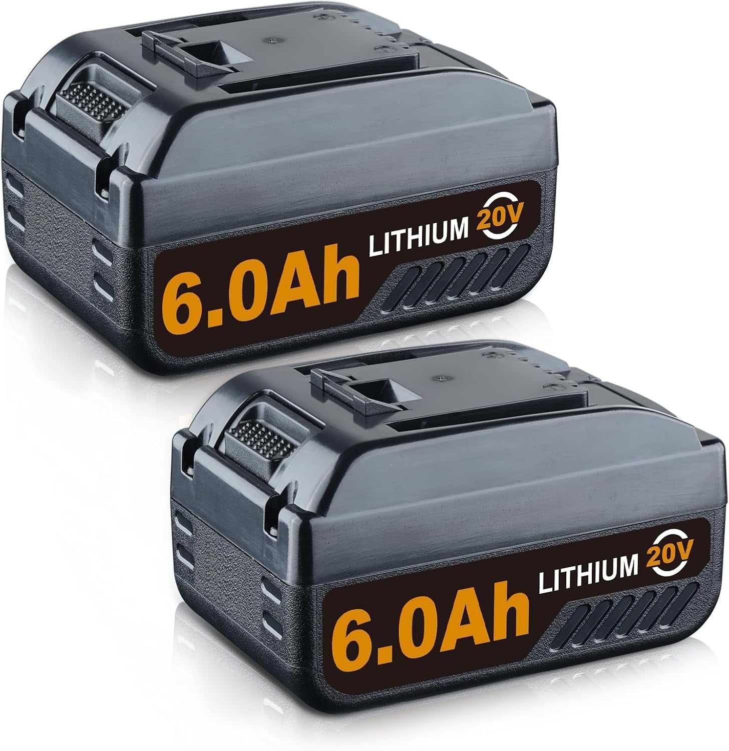 Vanon 2Pack 20V 6.0Ah Lithium-ion Battery, Replacement for Worx WA3520 ...