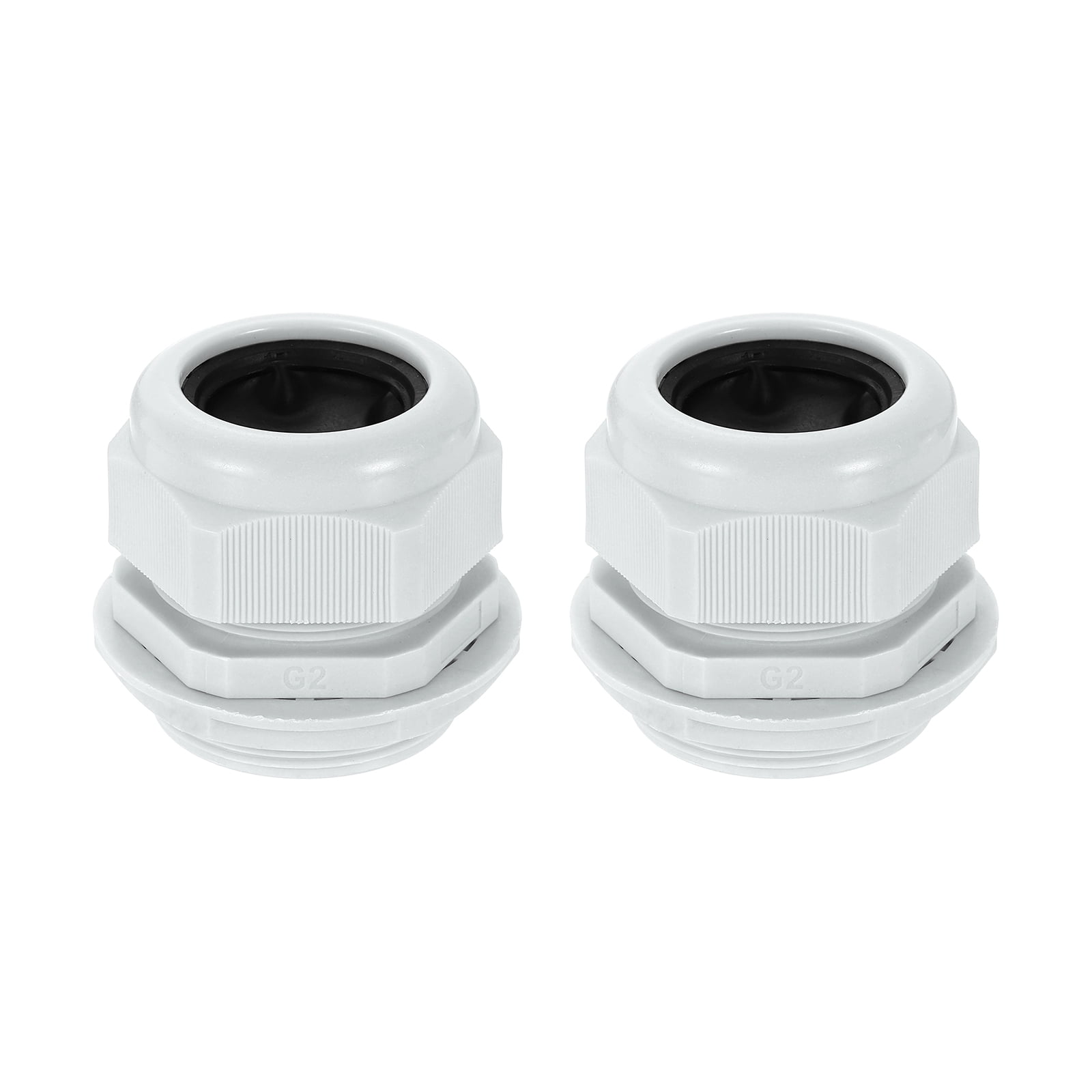 2Pack G 2" Nylon Cable Glands, Waterproof Adjustable Wire Grommet, Gray ...