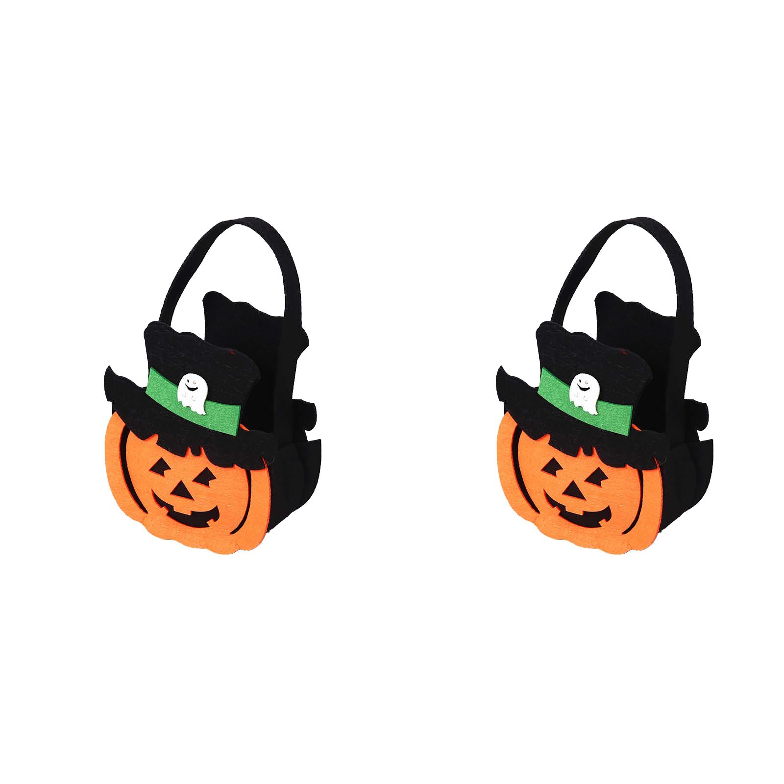 2Pack Gift Bags Small Size Ghost Skull Candy Bowl Halloween Bucket ...