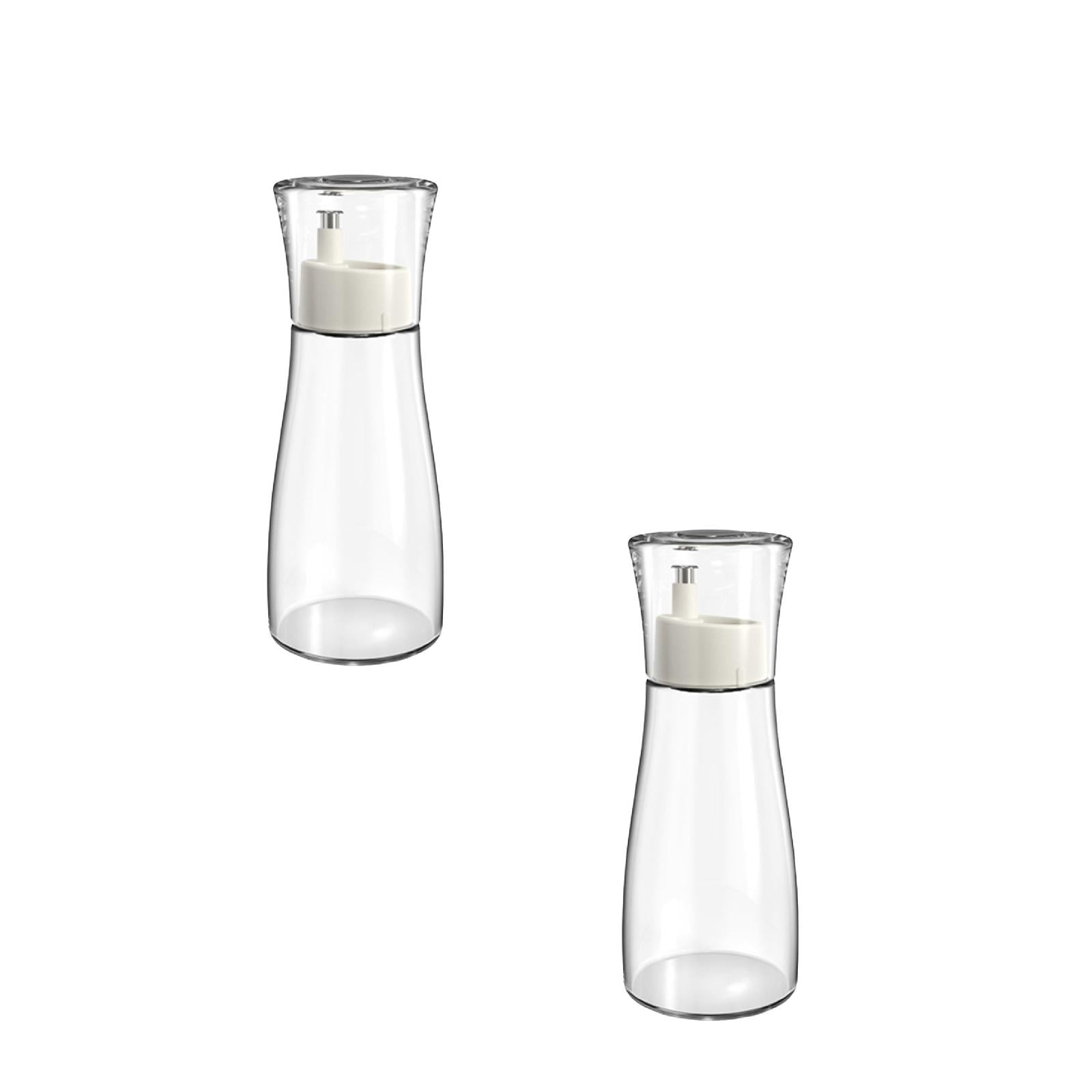 2Pack Glass Bottle With Oil Spout150/260Ml Container Bottle With Lid ...