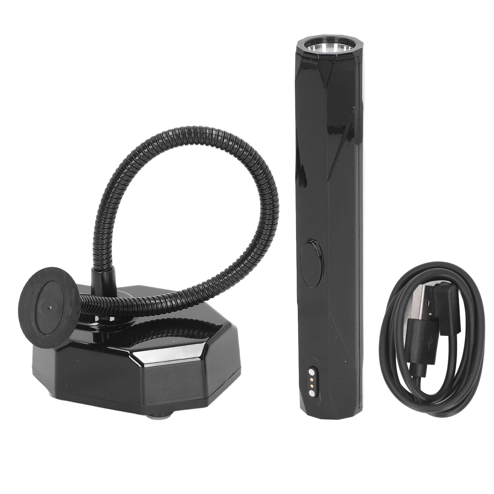 (2Pack) Gooseneck Nail Lamp Fast Dry Rechargeable LED Desktop Gooseneck ...