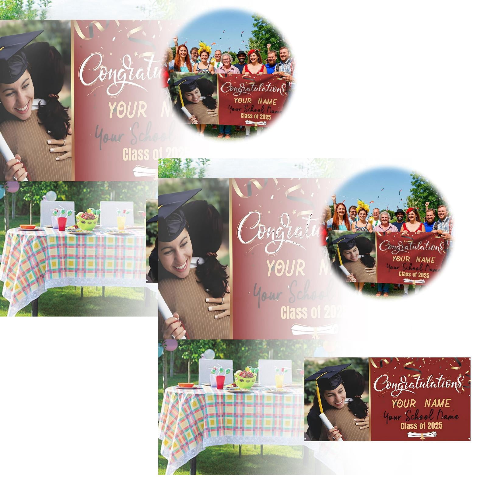 2Pack Graduation Season Decoration Customized Graduation Banner For The ...