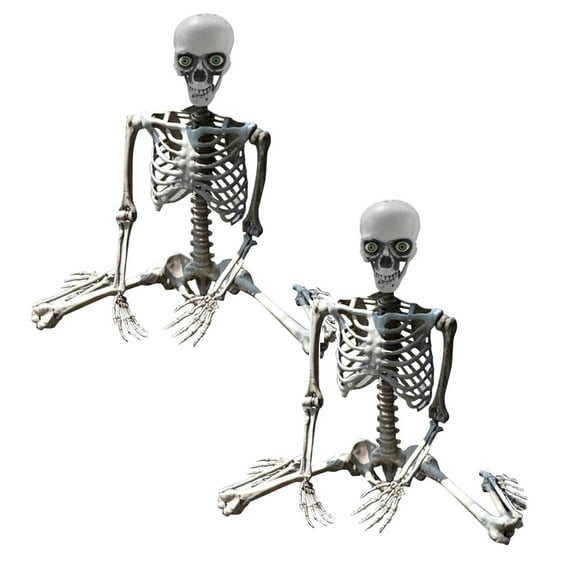 2Pack Halloween Skeleton Prop Deco Halloween Skeleton Life Size Full ...